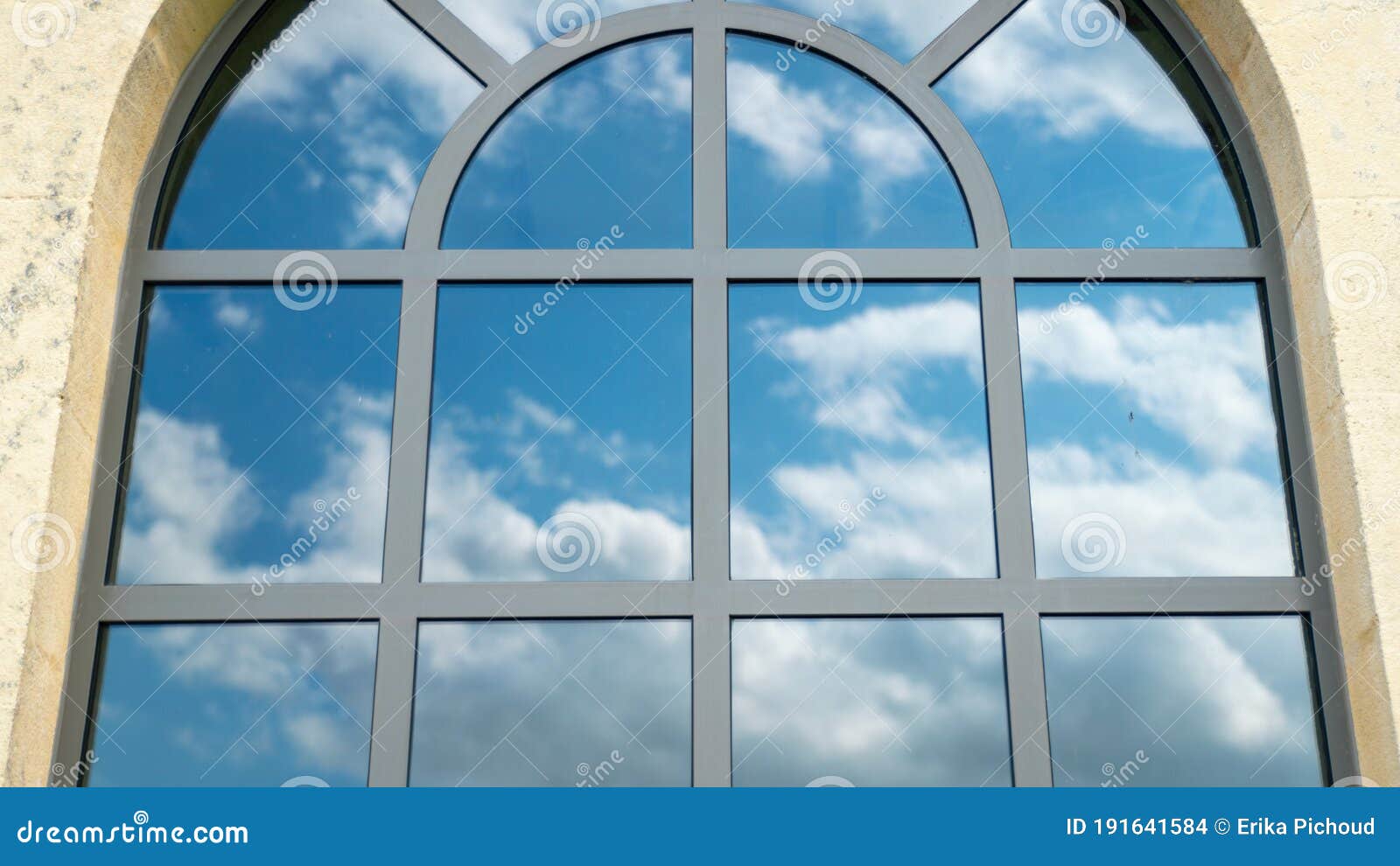 Close-up on a Pretty Arched Window Stock Photo - Image of landscape ...