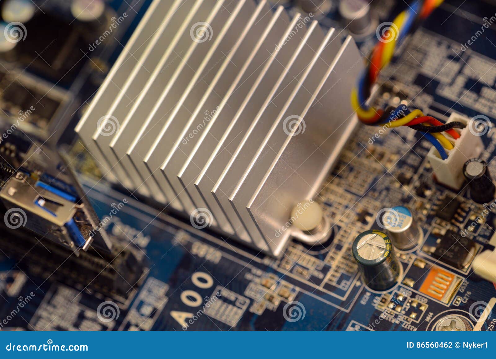 Close Up Of Circuits Electronic On Mainboard Technology Computer ...