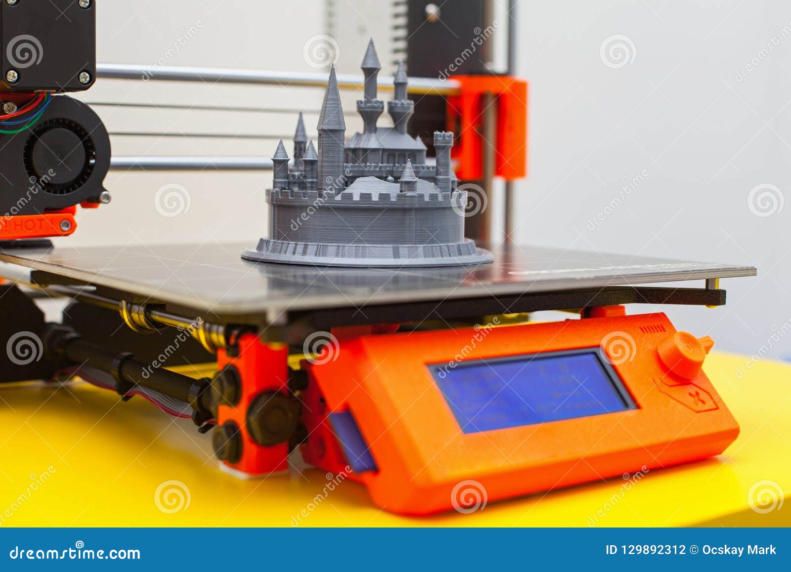 Modern Three Dimensional Printer during Work. Stock Photo - Image of ...