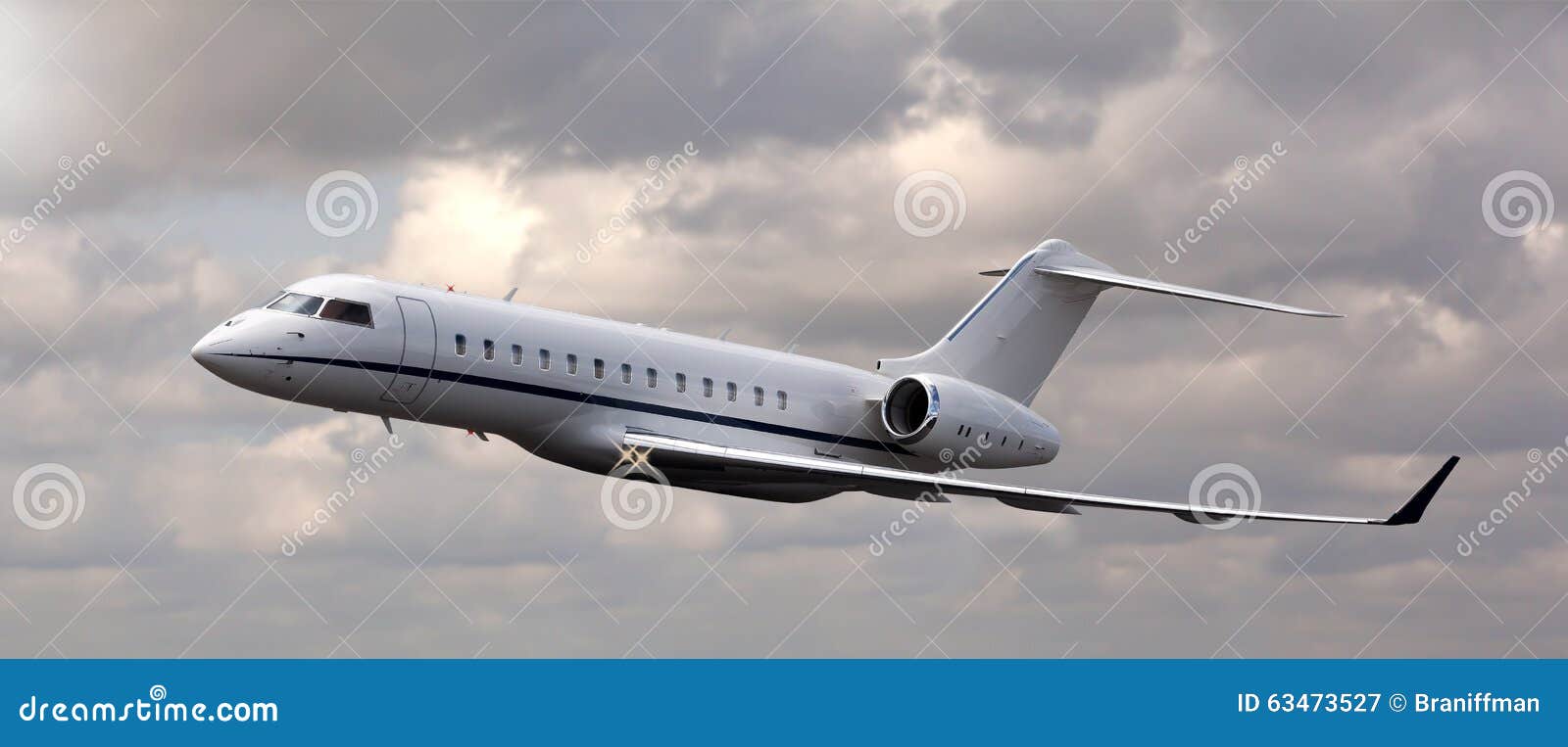 Close Up of a Private Jet Flying Stock Image - Image of summer ...