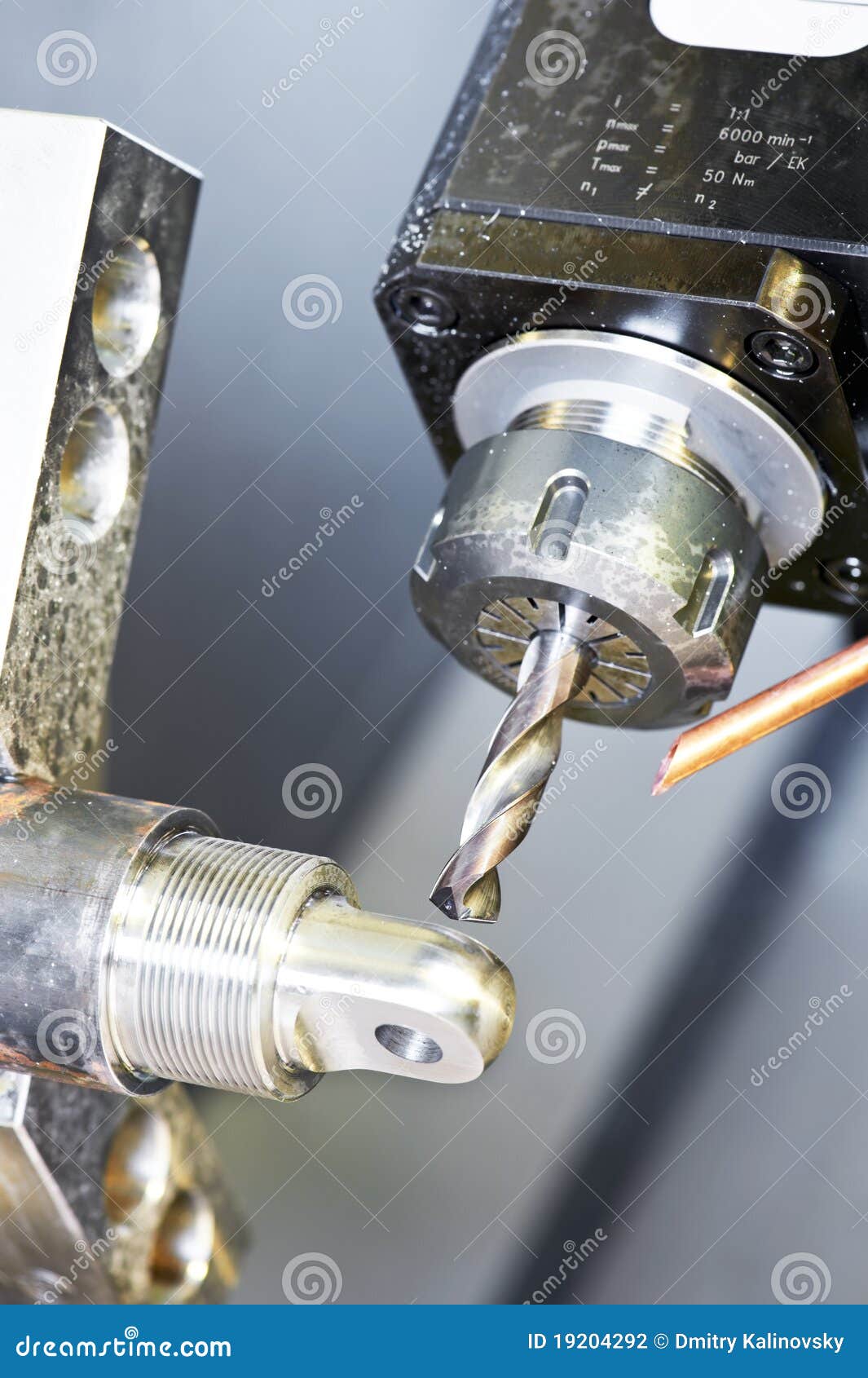 Close-up Process of Metal Machining Stock Photo - Image of engineering ...