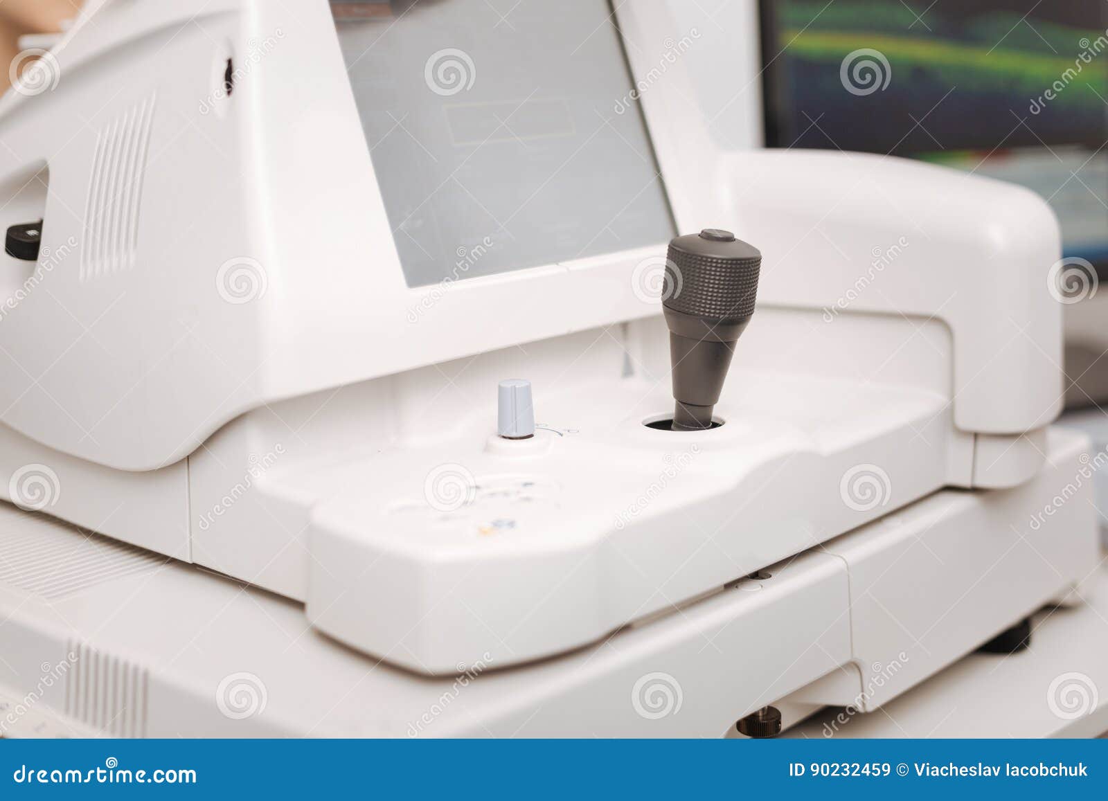 Close Up of Professional Eye Testing Equipment Stock Image - Image of ...