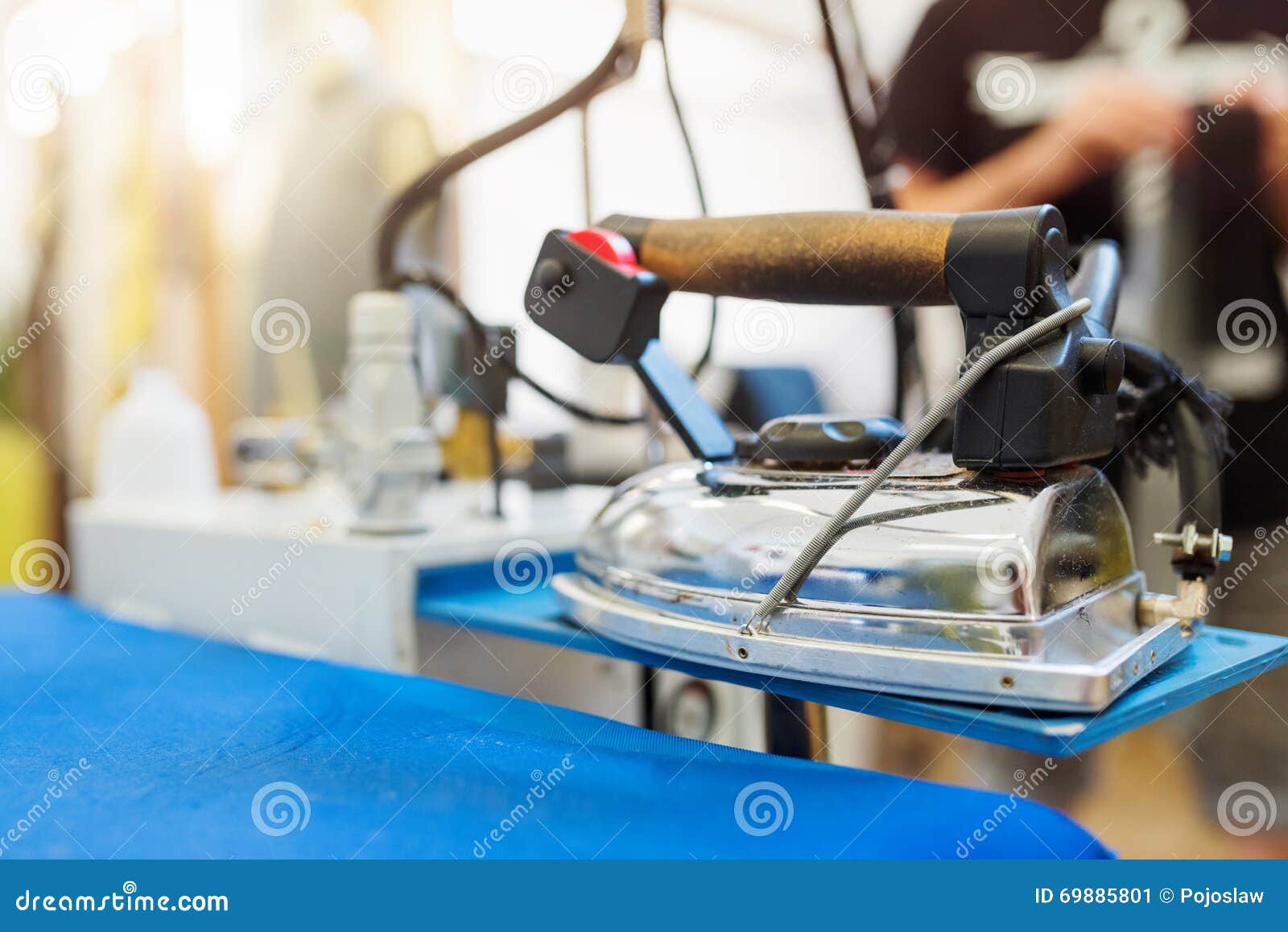 Close Up of Professional Iron in a Tailor S Factory Stock Image - Image ...