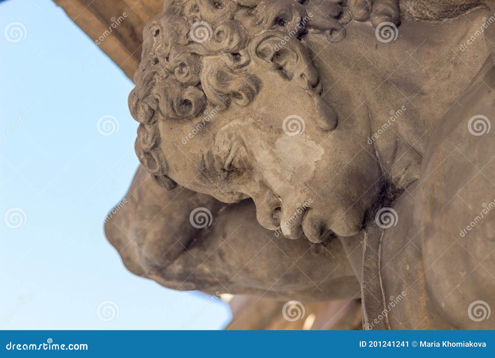 Close-up Profile of the Head of the Statue Stock Image - Image of ...