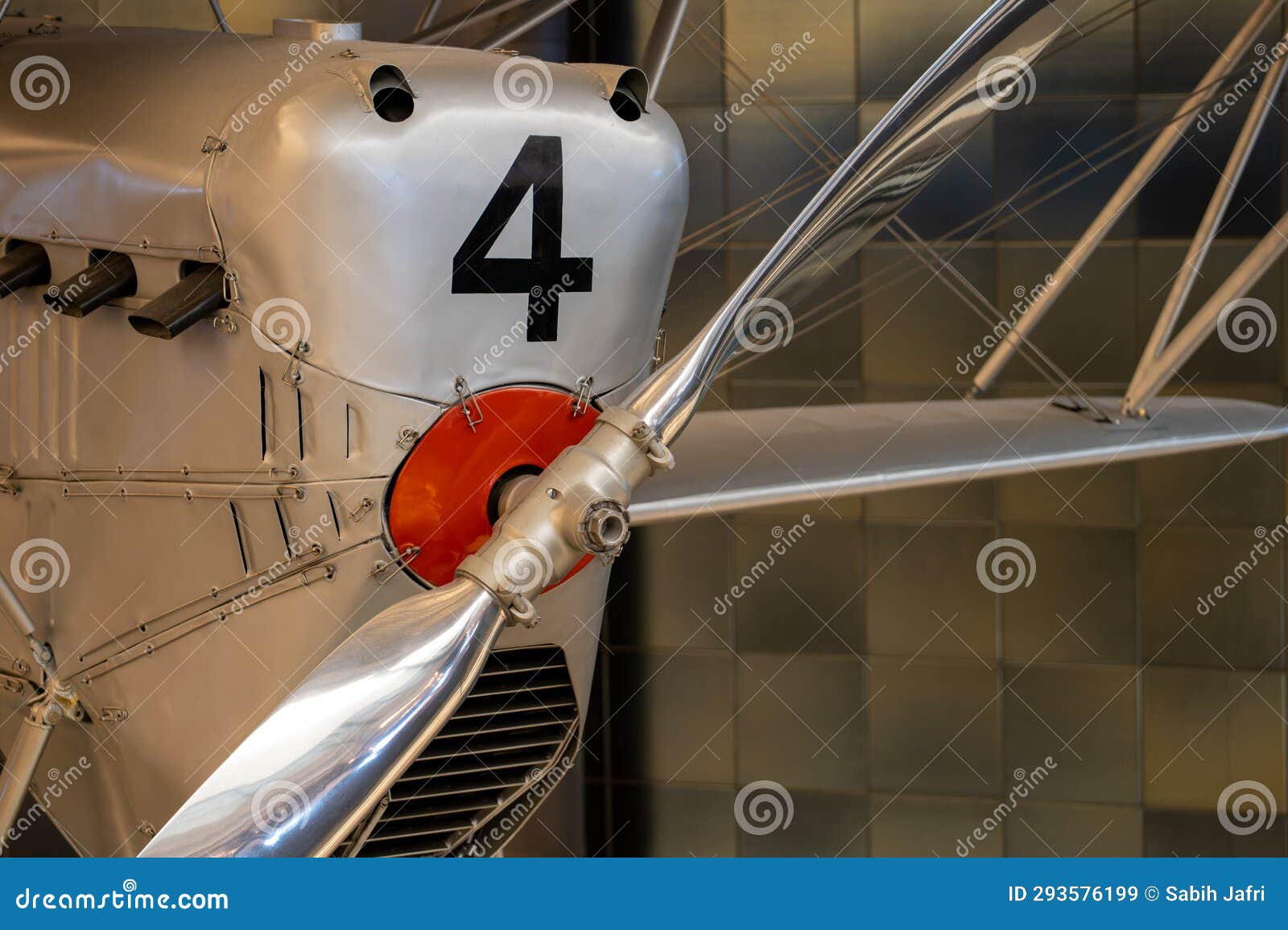 Close Up of a Propeller Jet Engine Stock Image - Image of metallic ...