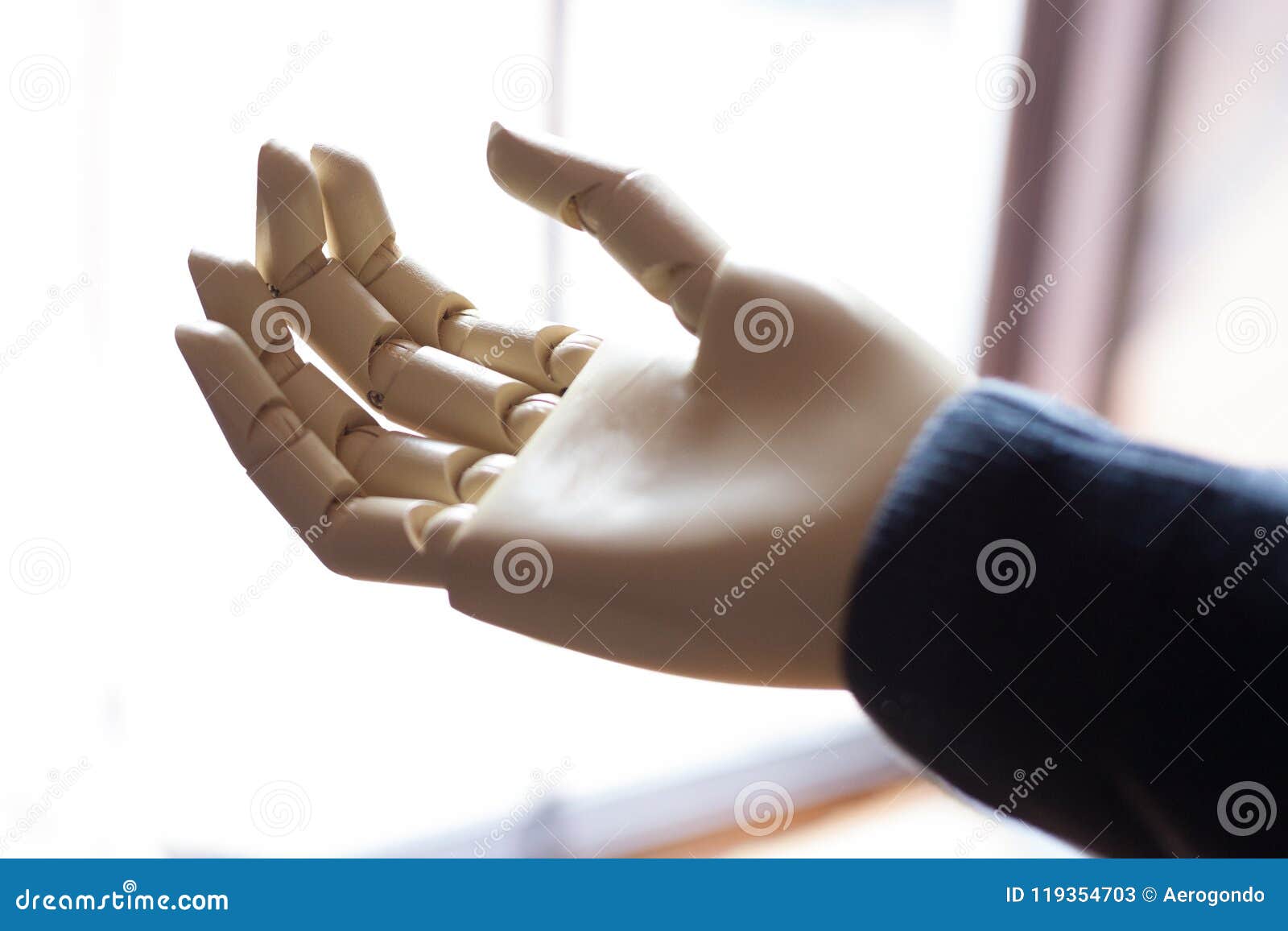 Close up of prosthetic arm stock image. Image of object - 119354703