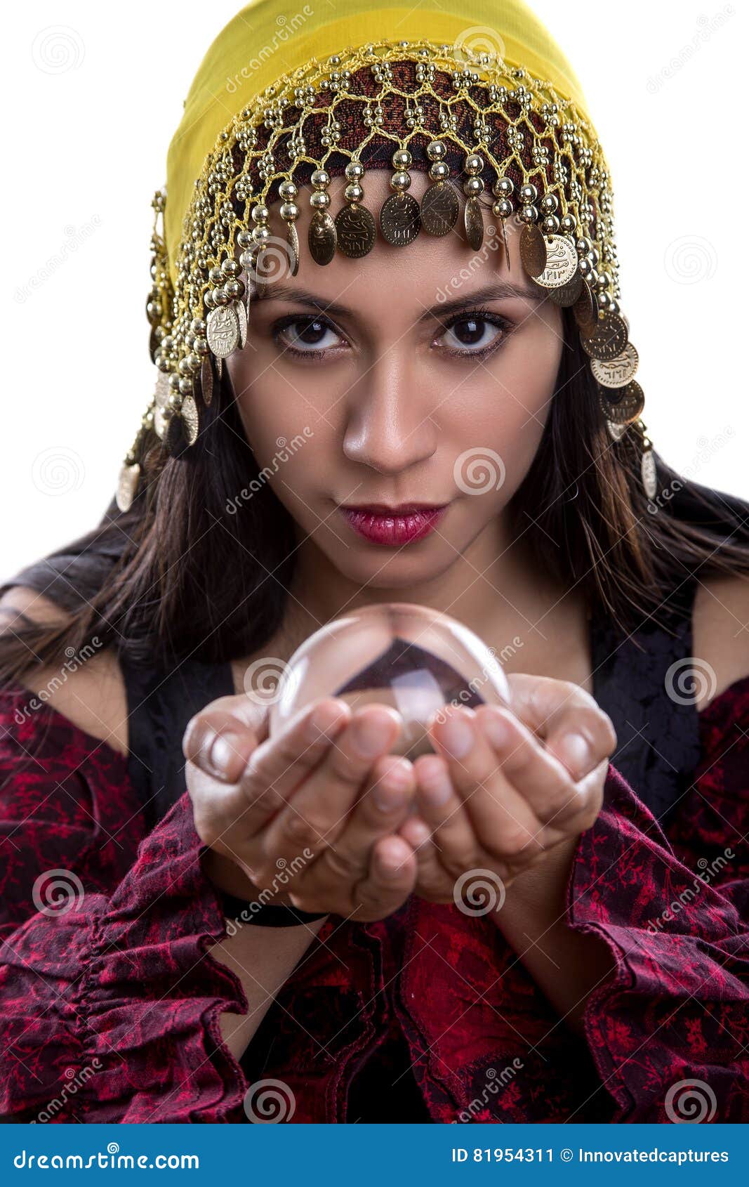 Close Up of Psychic Looking into Crystal Ball Stock Image - Image of ... Close Up of Psychic Looking into Crystal Ball Stock Image - Image of ...