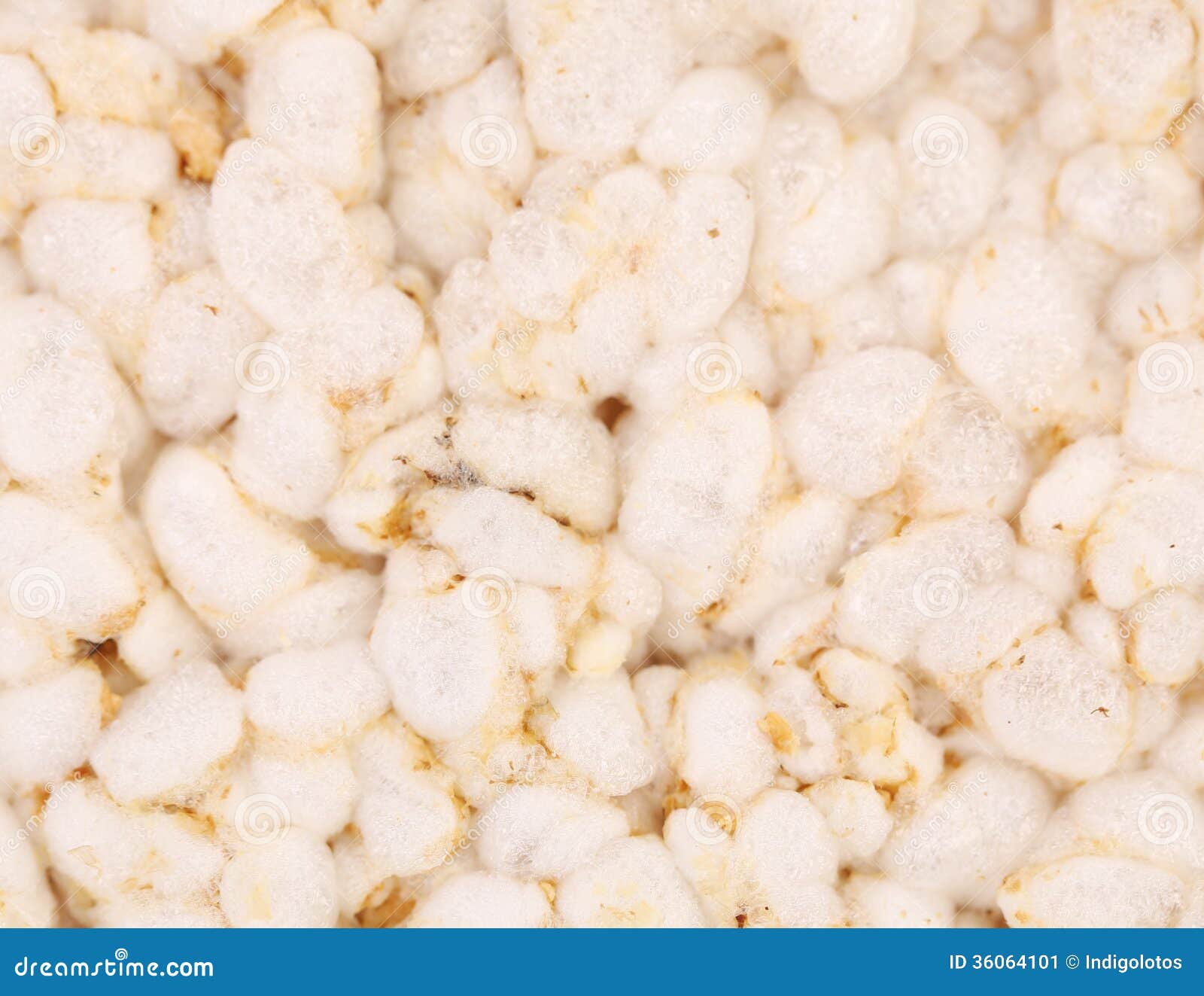 Close Up of Puffed Rice Snack. Stock Image - Image of piled, knackebrot ...