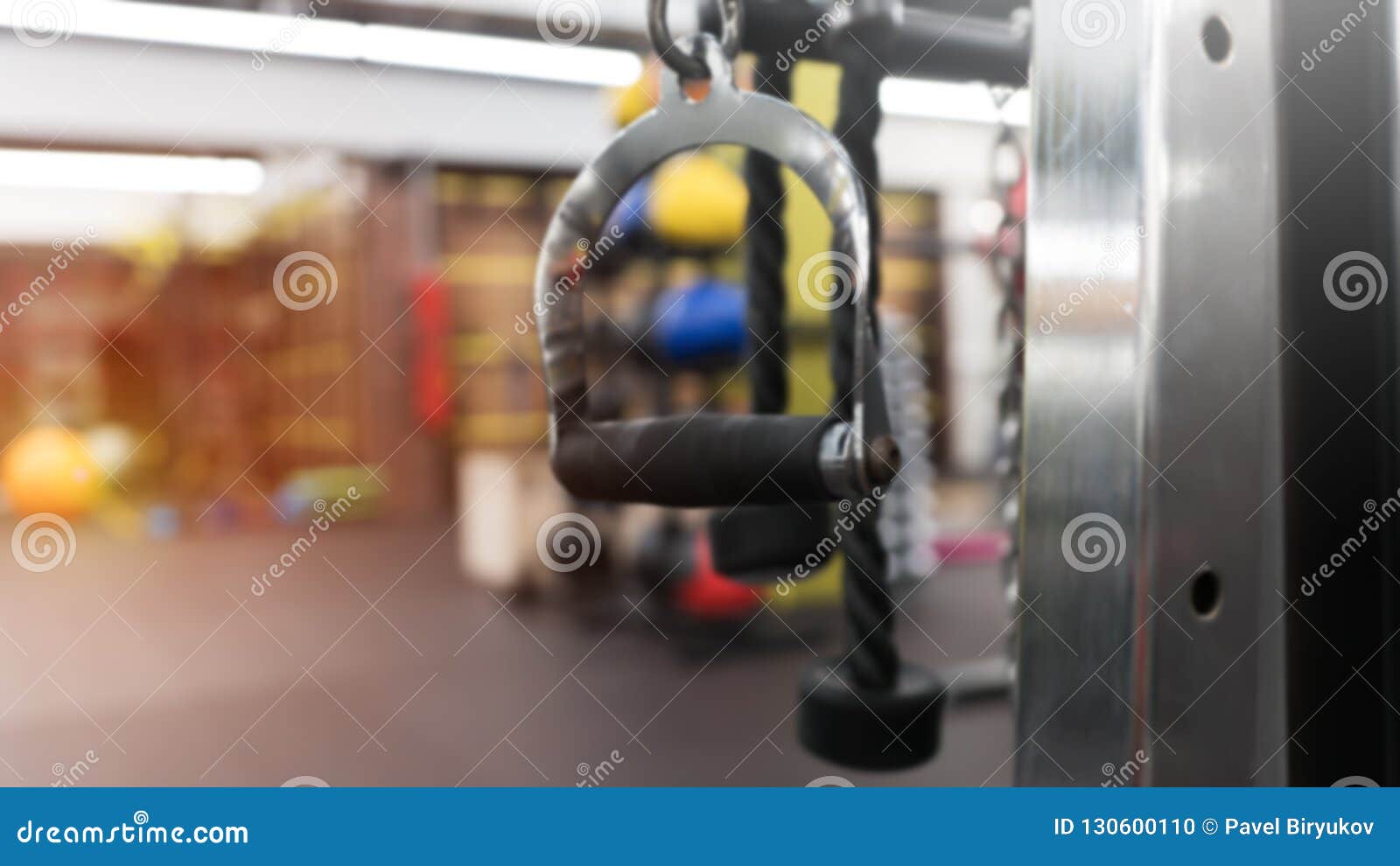 Close-up of Pull Rope Handle in a Gym Stock Photo - Image of lifestyle ...