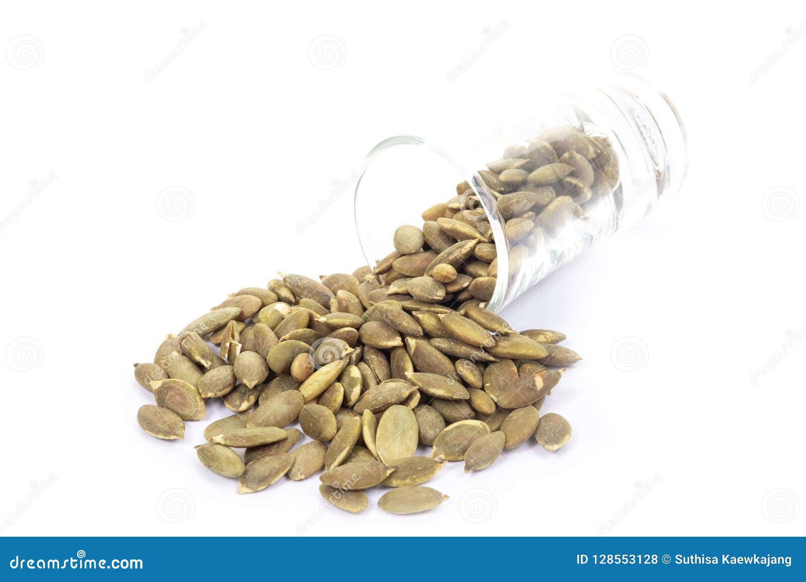 Pumpkin Seeds on a White Background Stock Photo - Image of macro, fiber ...