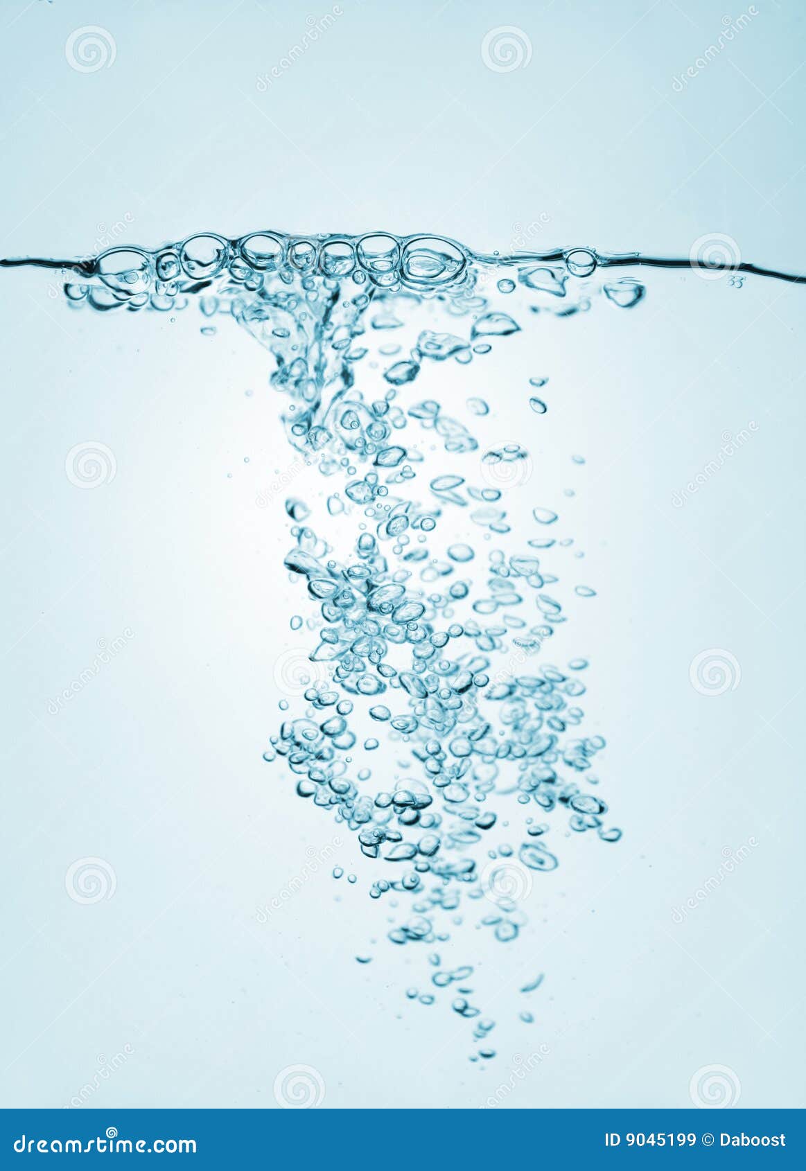 Close-up Pure Water Background with Bubbles Stock Image - Image of ...