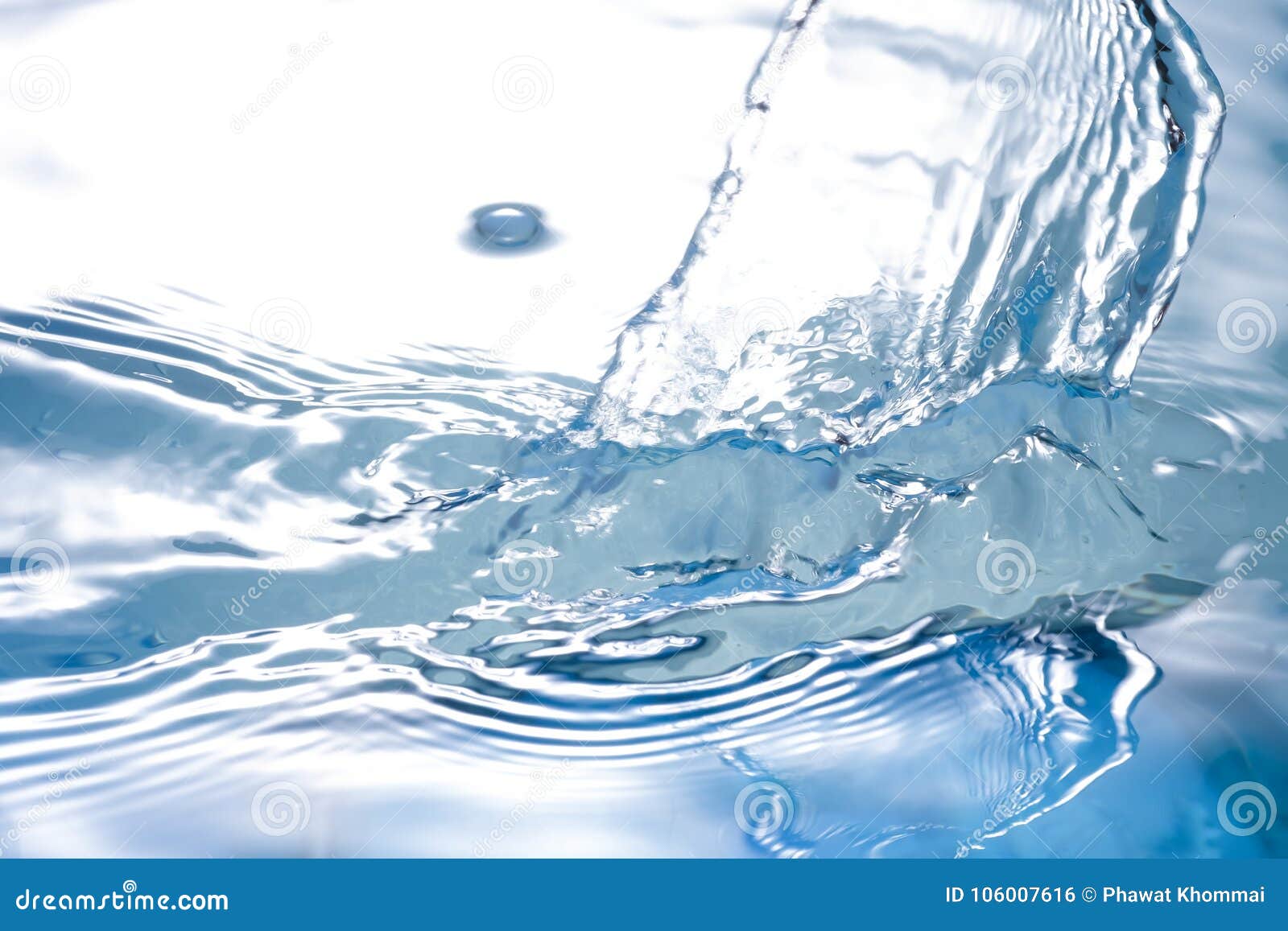 Pure Water Splash Abstract Background Stock Photo - Image of color ...
