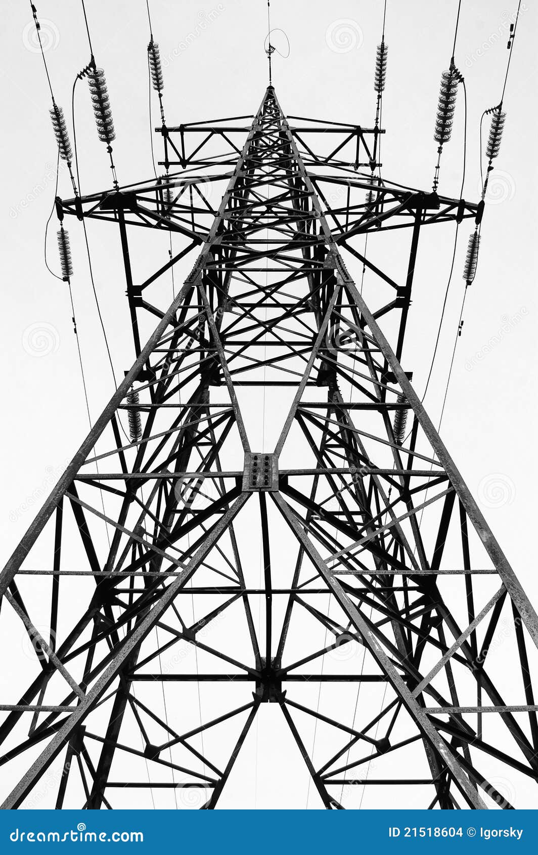 Close-up of pylon stock photo. Image of tower, industry - 21518604