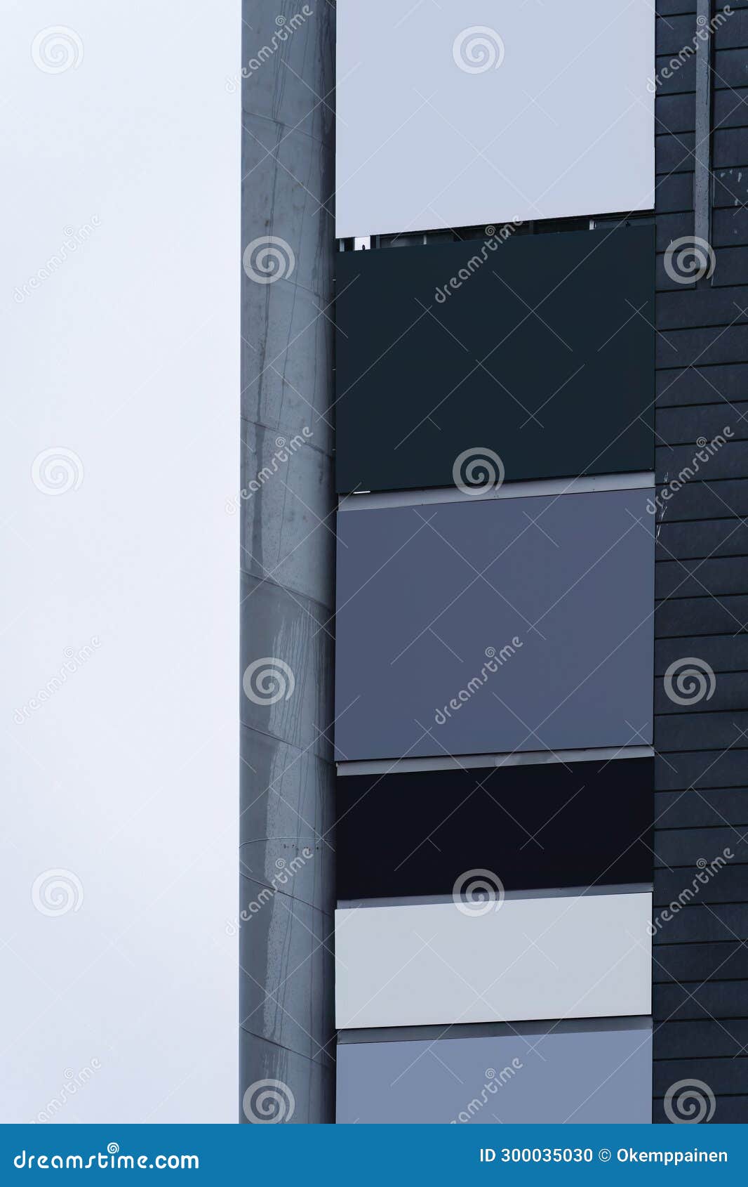 Close Up of Pylon Outside the Mall, with Multiple Empty Signs Stock ...