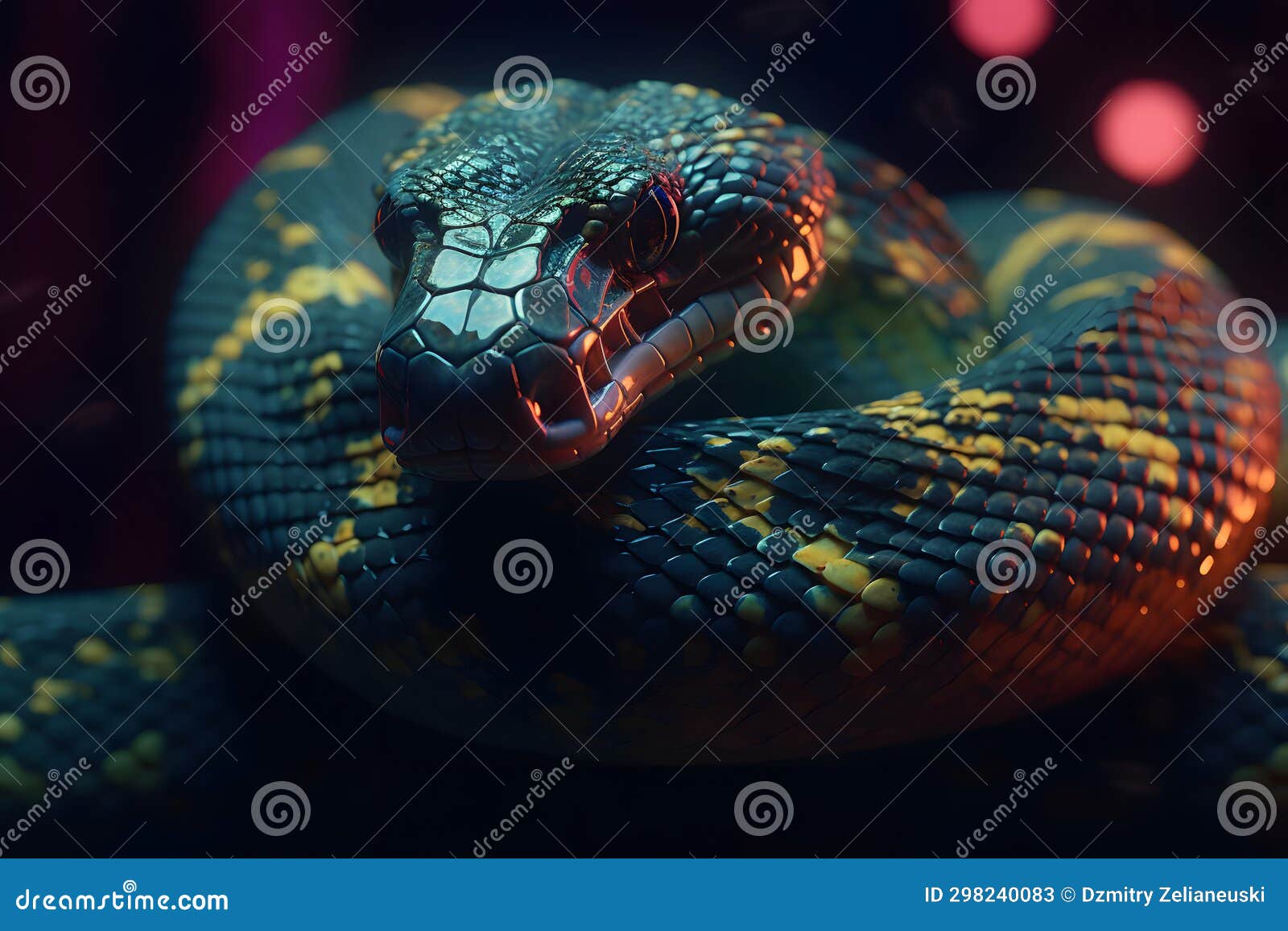 Slither Red Python Snake Top View Vector Icon | CartoonDealer.com ...