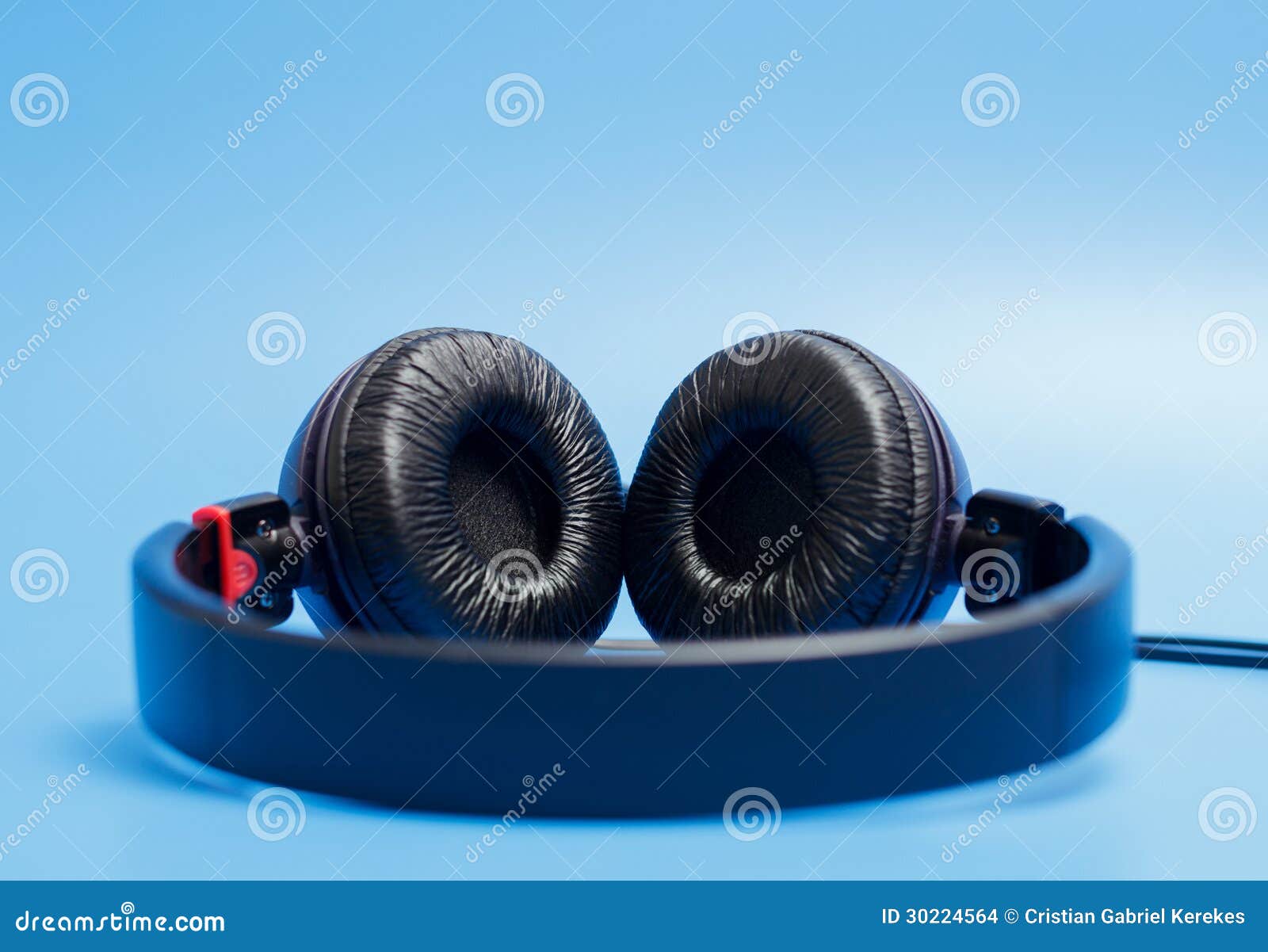 Close-up of Quality Plastic Headphones Stock Photo - Image of speaker ...
