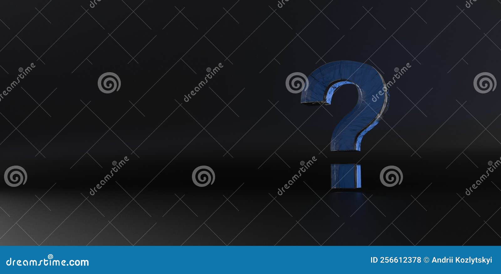Close Up Question Mark on a Dark Background. Dark Theme. Interrogative ...