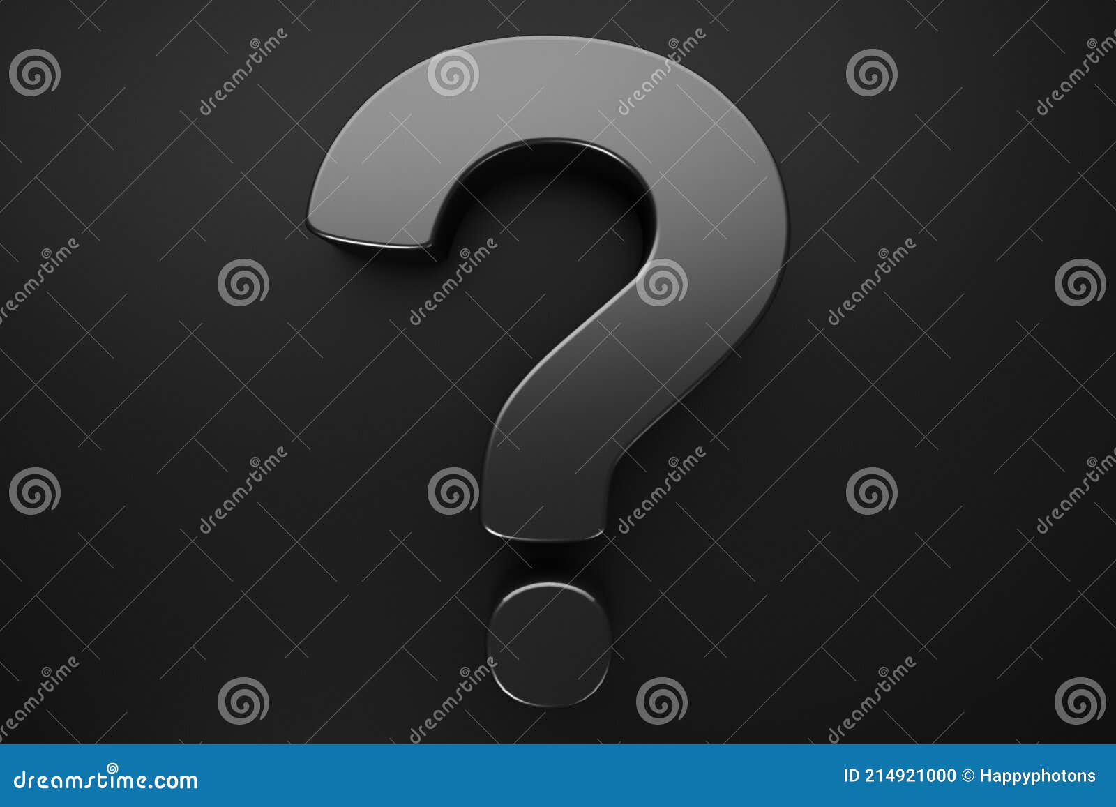 Close Up Question Mark. Dark Theme. Interrogative Topics Royalty-Free ...