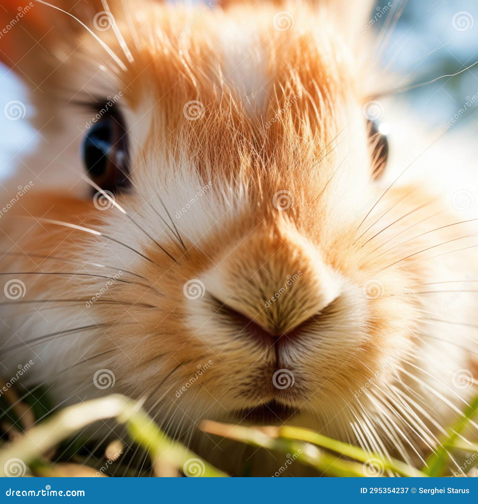 A Close Up of a Rabbit Looking at the Camera, AI Stock Illustration ...