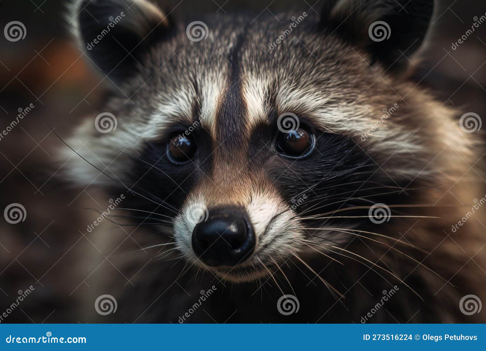 A Close Up of a Raccoon Looking at the Camera Stock Illustration ...