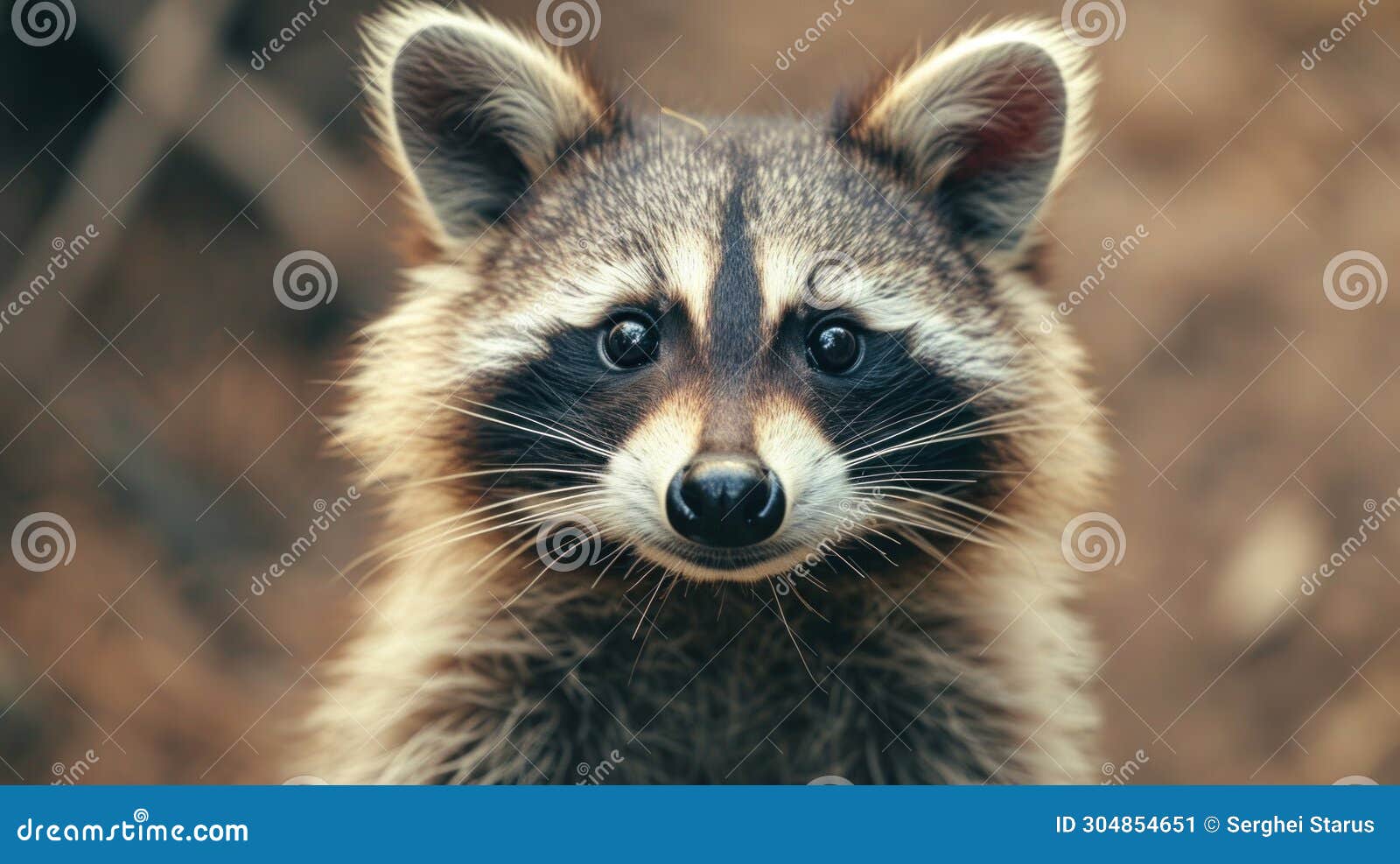 A Close Up of a Raccoon Looking at the Camera with Its Eyes Open, AI ...