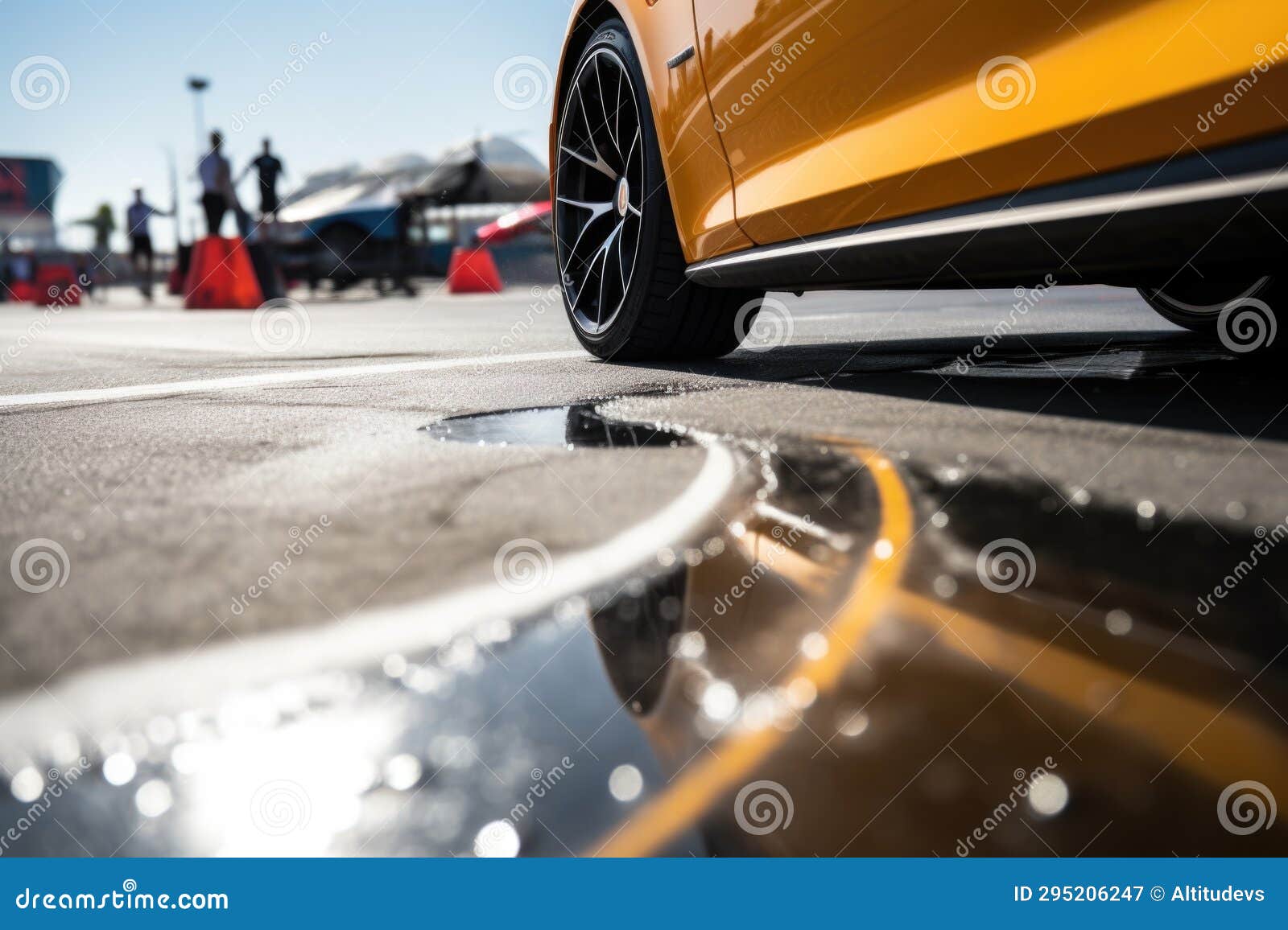 Close Up of a Race Car Crossing the Finish Line Stock Image - Image of ...