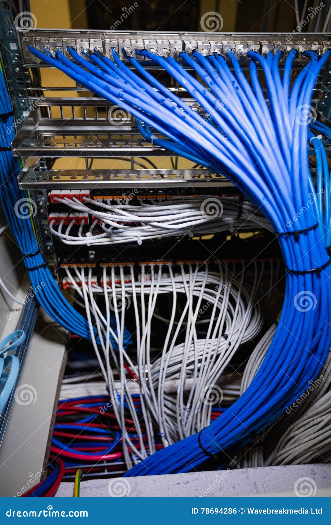 Close-Up of Rack Mounted Server Stock Photo - Image of discussion ...