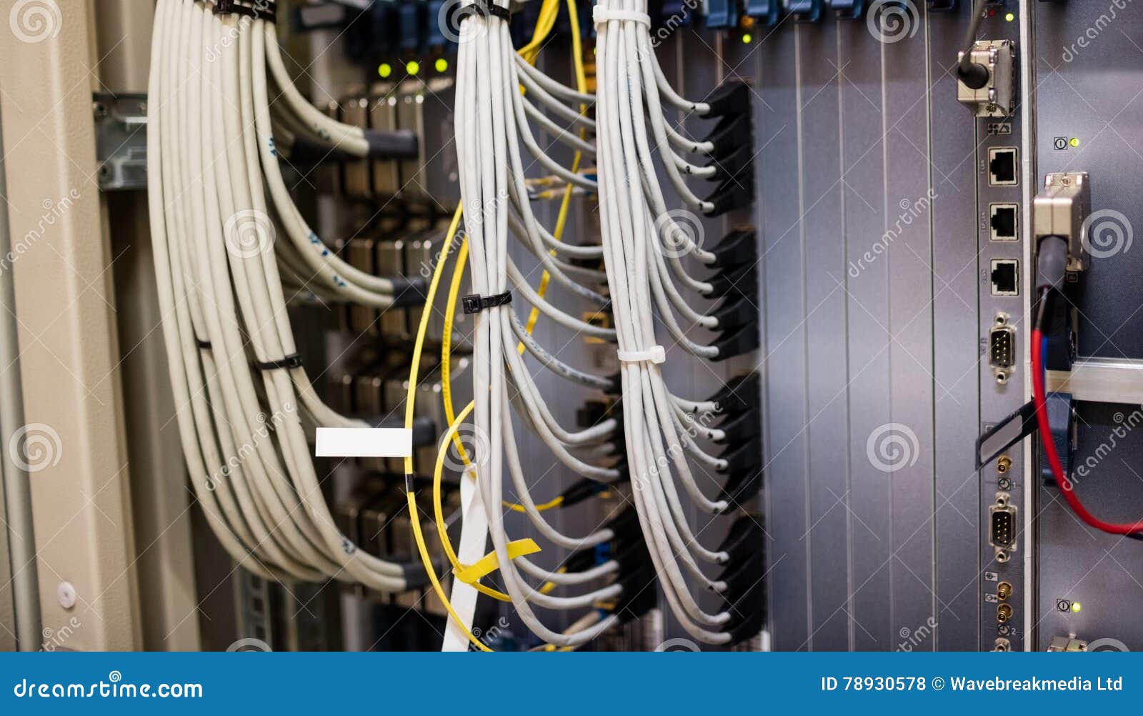 Close-up of Rack Mounted Server Stock Photo - Image of hardware ...