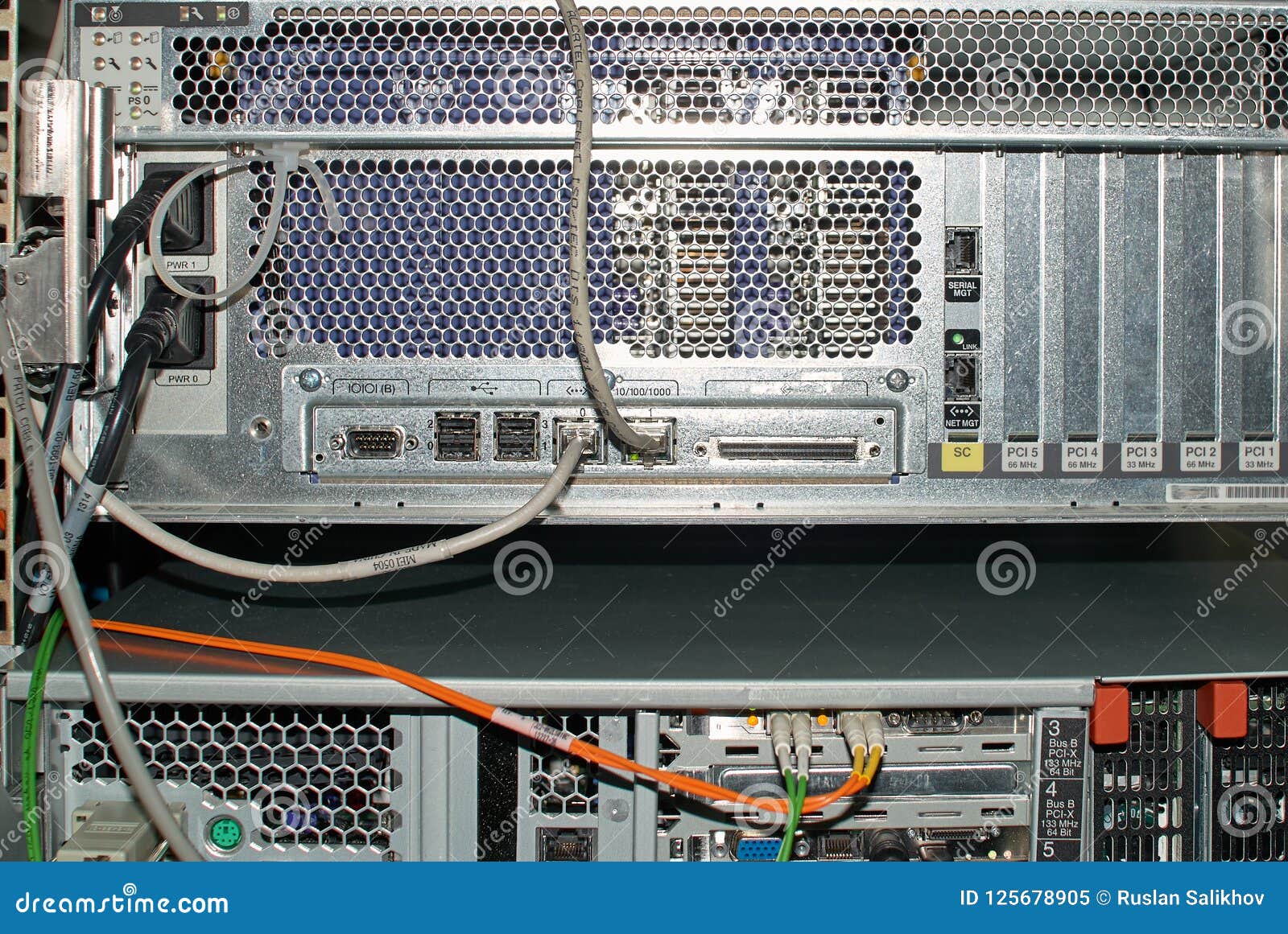 Close-up of Rack Mounted Server in a Server Room Stock Image - Image of ...