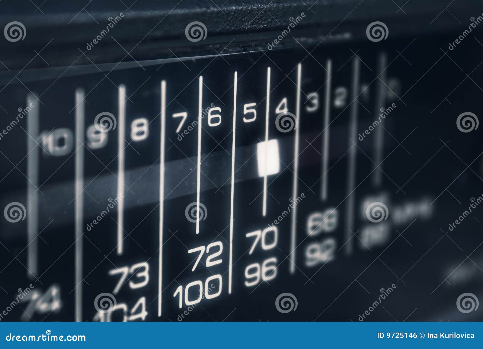 Close-up of radio display stock photo. Image of household - 9725146