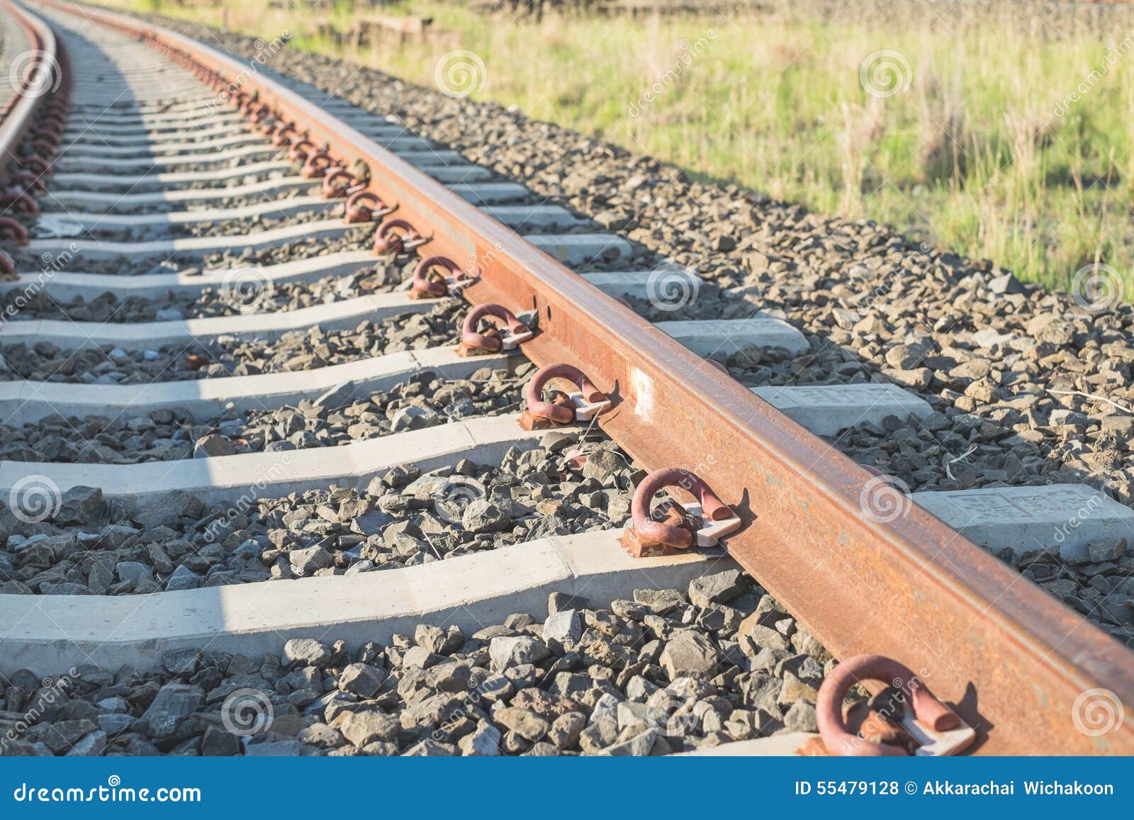 Close up of railway track stock photo. Image of rough - 55479128