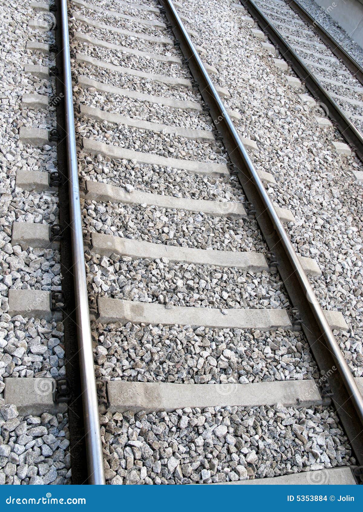 Close up of railway tracks stock photo. Image of steel - 5353884