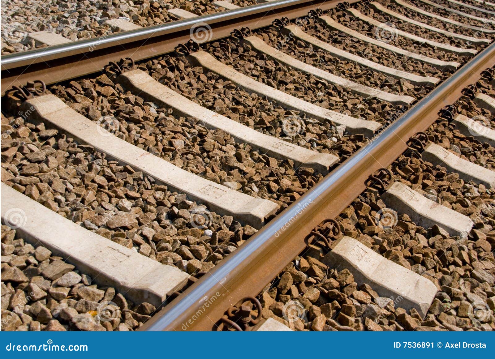 Close Up Of Railway Tracks Stock Image - Image: 7536891