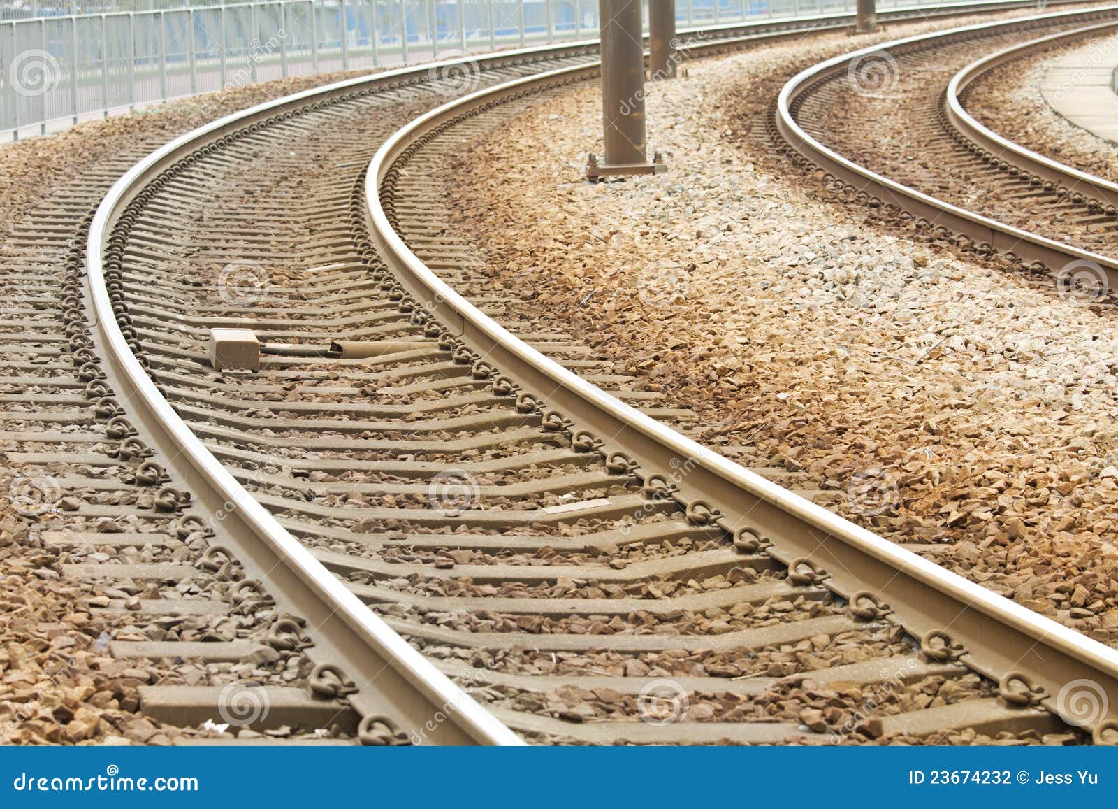 Close-up of the Railway Tracks Complex Junction Stock Photo - Image of ...