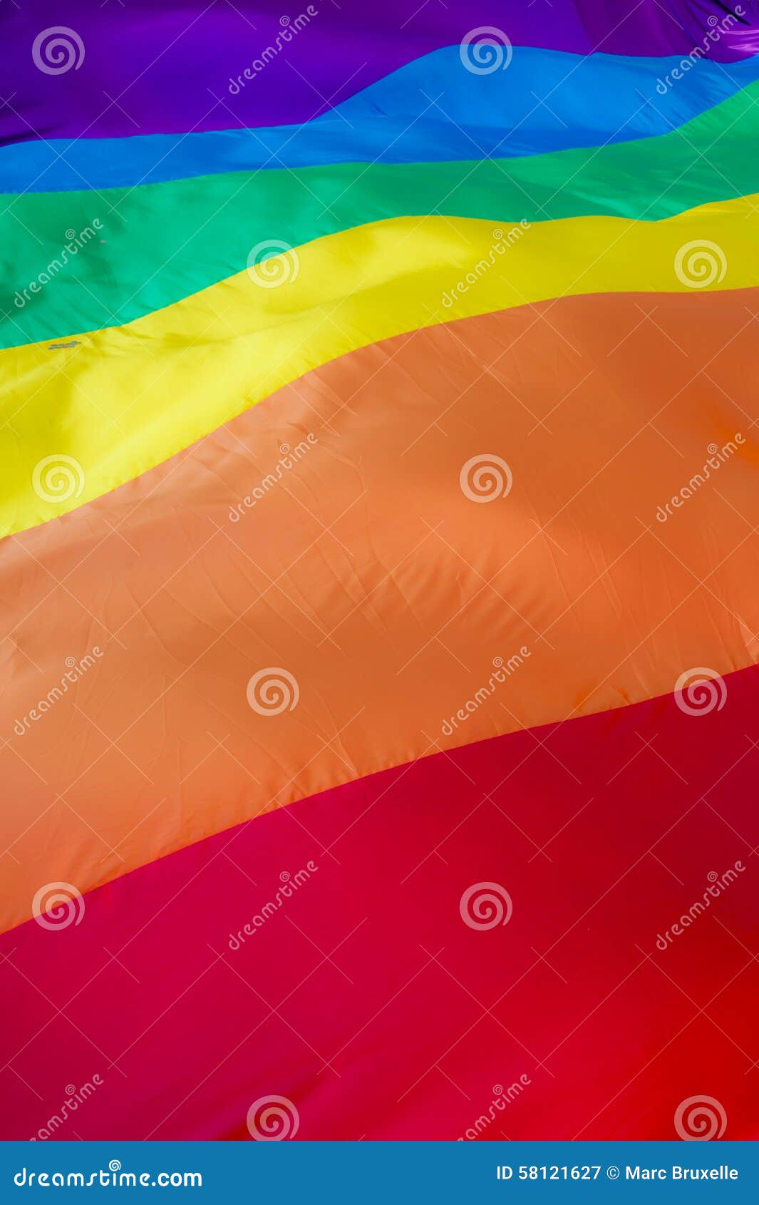Close up of a rainbow flag stock image. Image of famous - 58121627