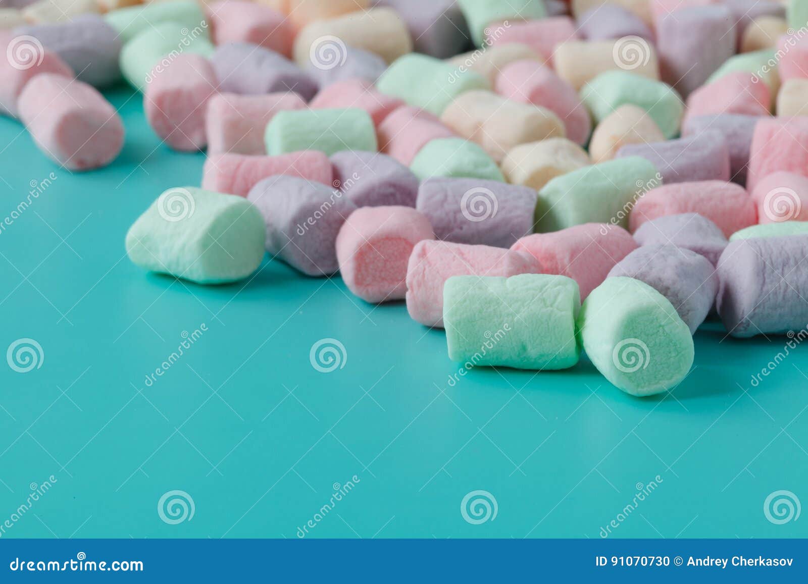 Close Up of Rainbow Marshmallows, Pastel Color of Marshmallows T Stock ...