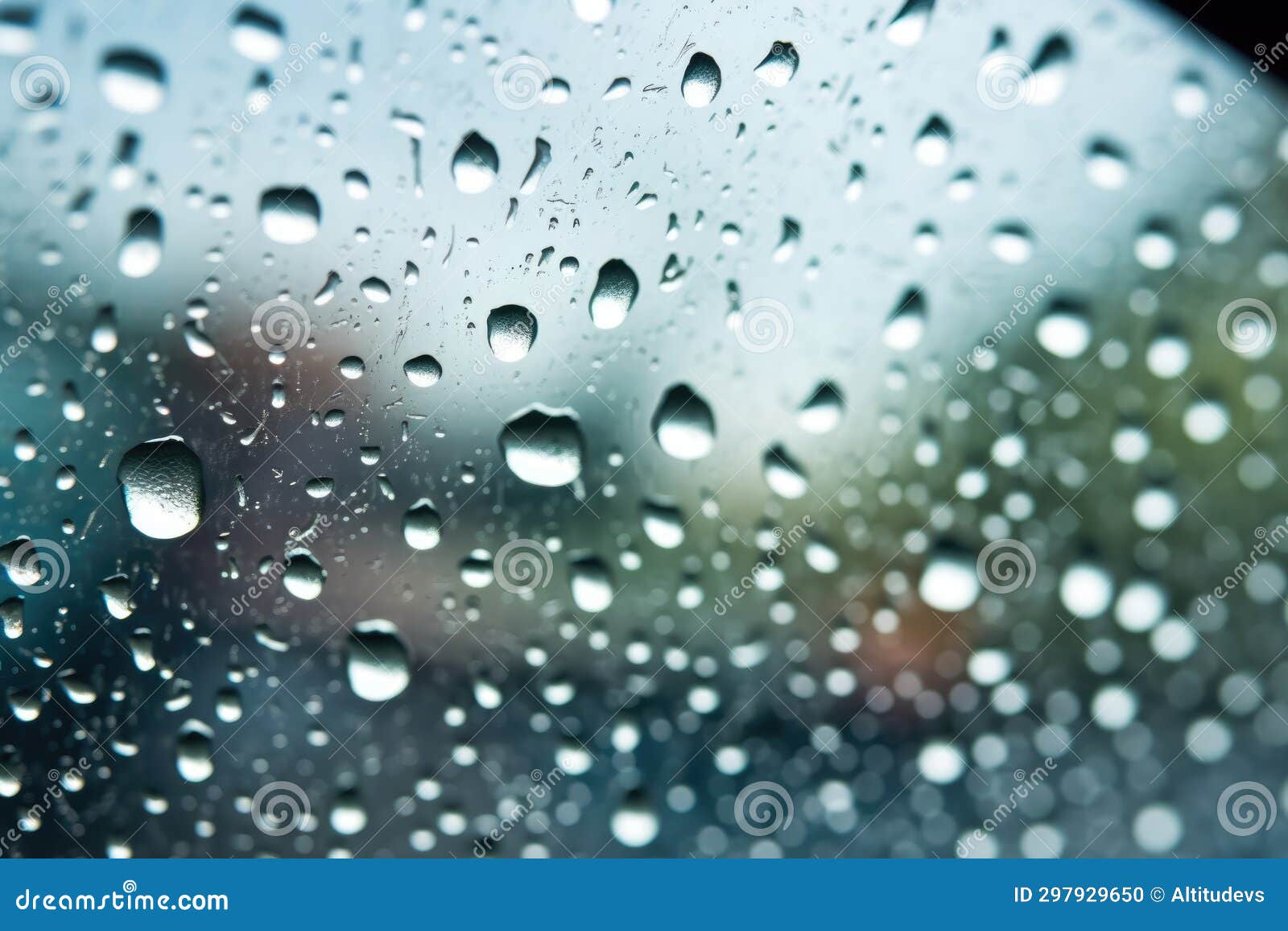 Close-up of Raindrops on Car Windshield Stock Photo - Image of detail ...
