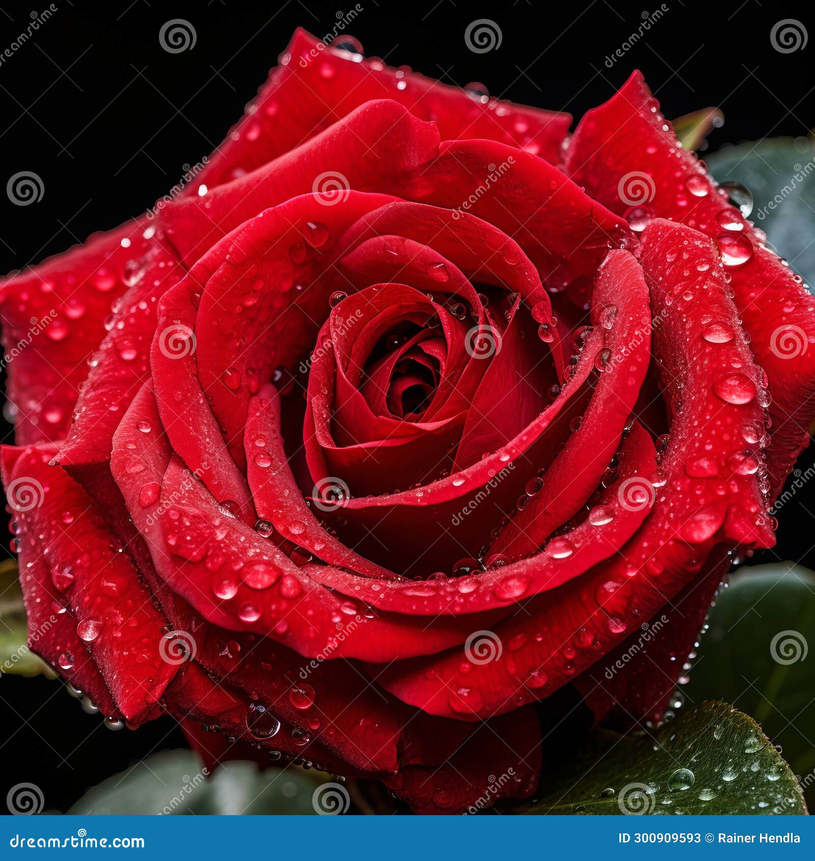 Close-up Raindrops on Red Rose with Vibrant Green Surroundings Stock ... Close-up Raindrops on Red Rose with Vibrant Green Surroundings Stock ...