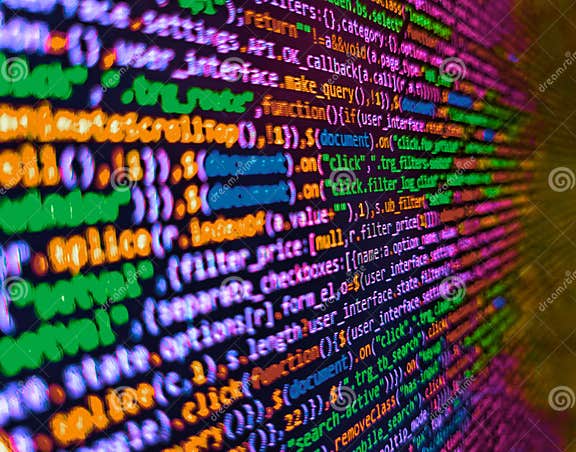 Close Up of Random Computer Code Comprised of Numbers and Letters ...