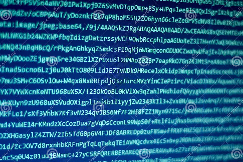 Random computer code stock photo. Image of information - 114835312