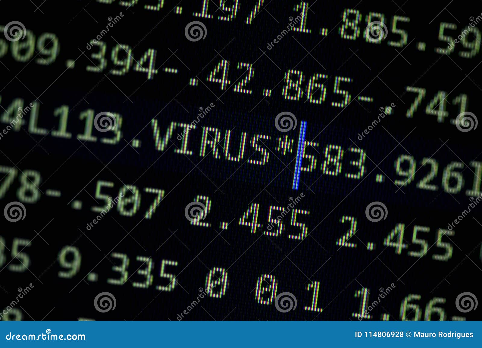 Random Computer Code with Word Virus Stock Photo - Image of security, matrix: 114806928
