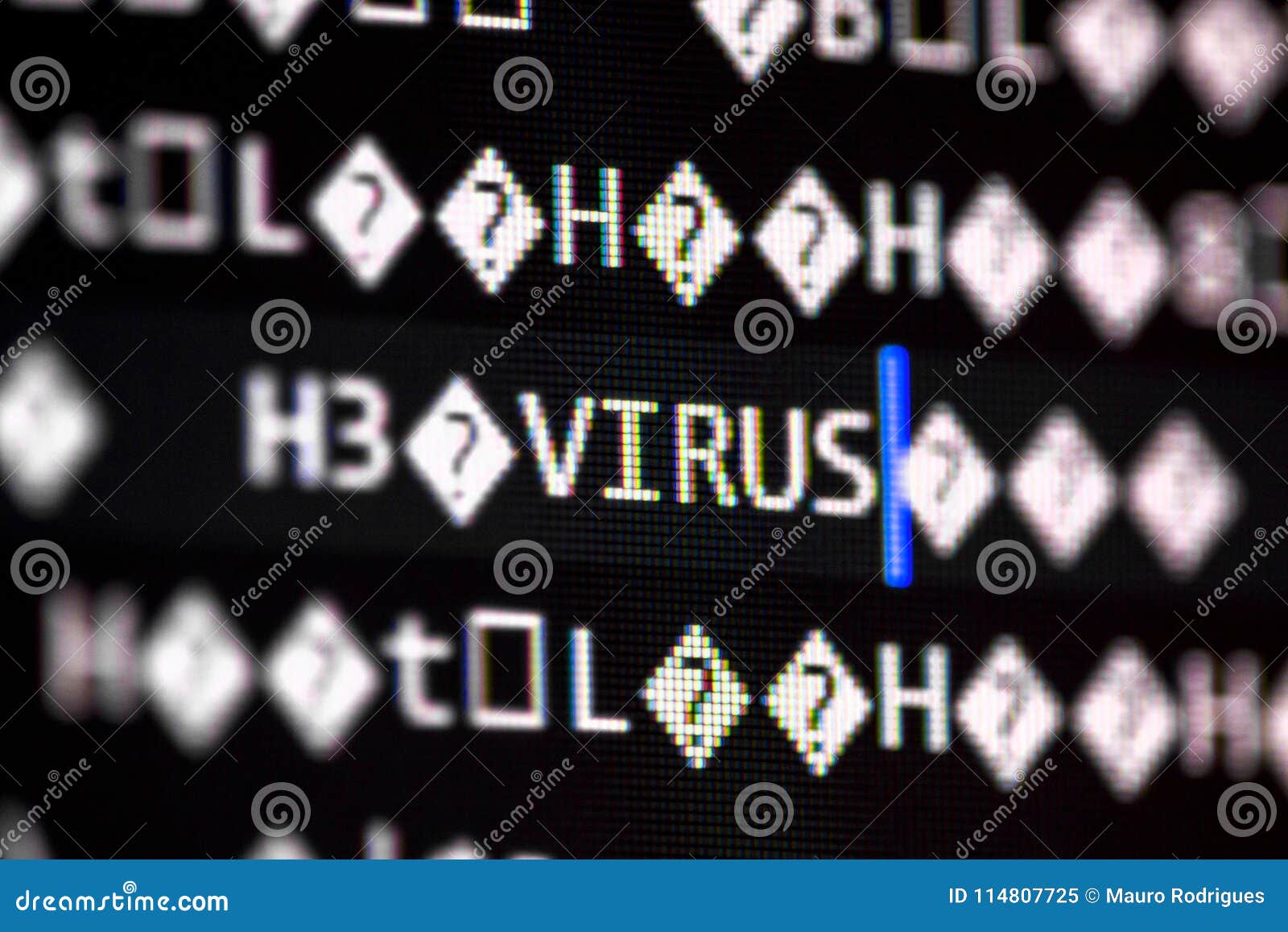 Random Computer Code with Word Virus Stock Image - Image of pattern ...