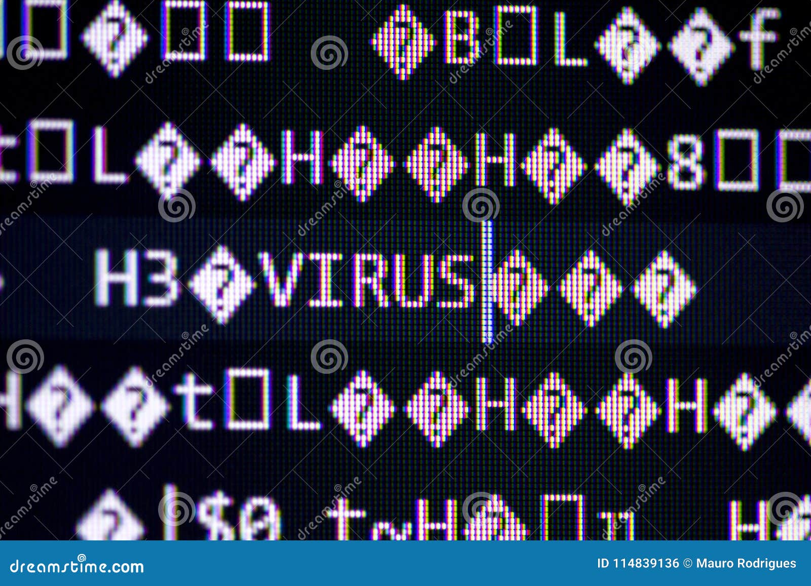 Random Computer Code with Word Virus Stock Photo - Image of black ...