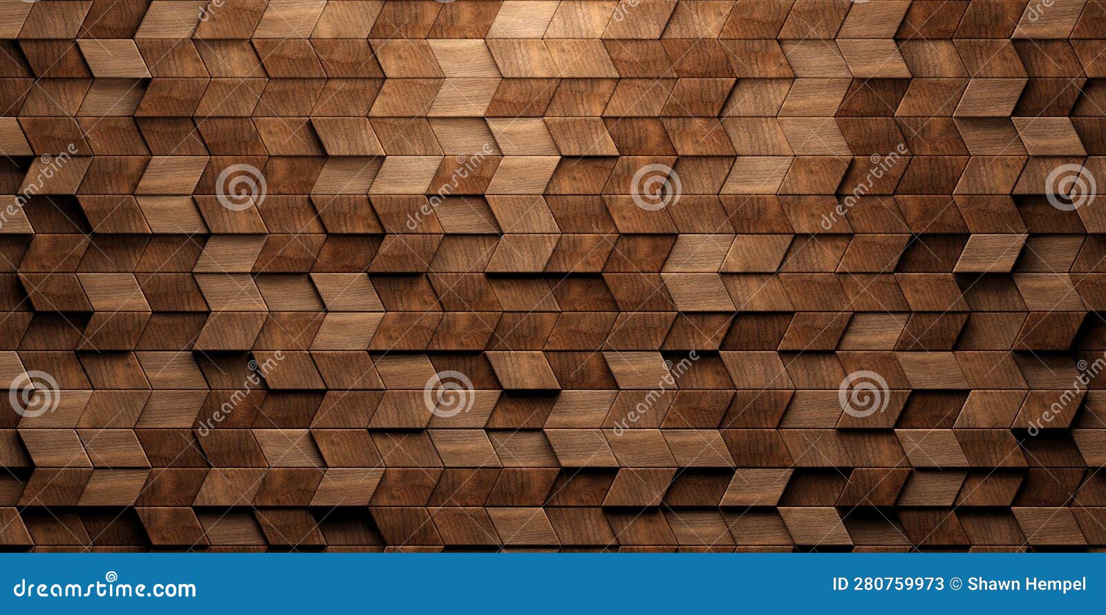 Close Up Of Randomly Shifted Offset Rhomboid Wooden Cubes Or Blocks ...