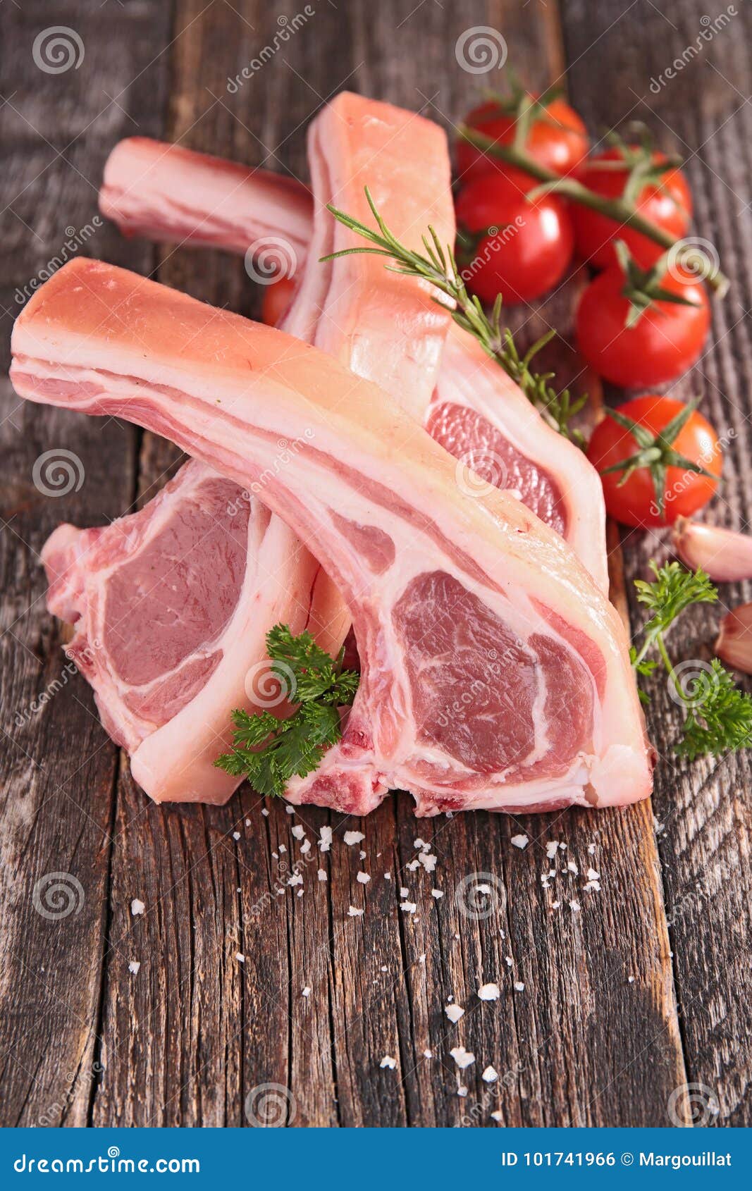Raw lamb chop stock photo. Image of lamb, food, meal - 101741966