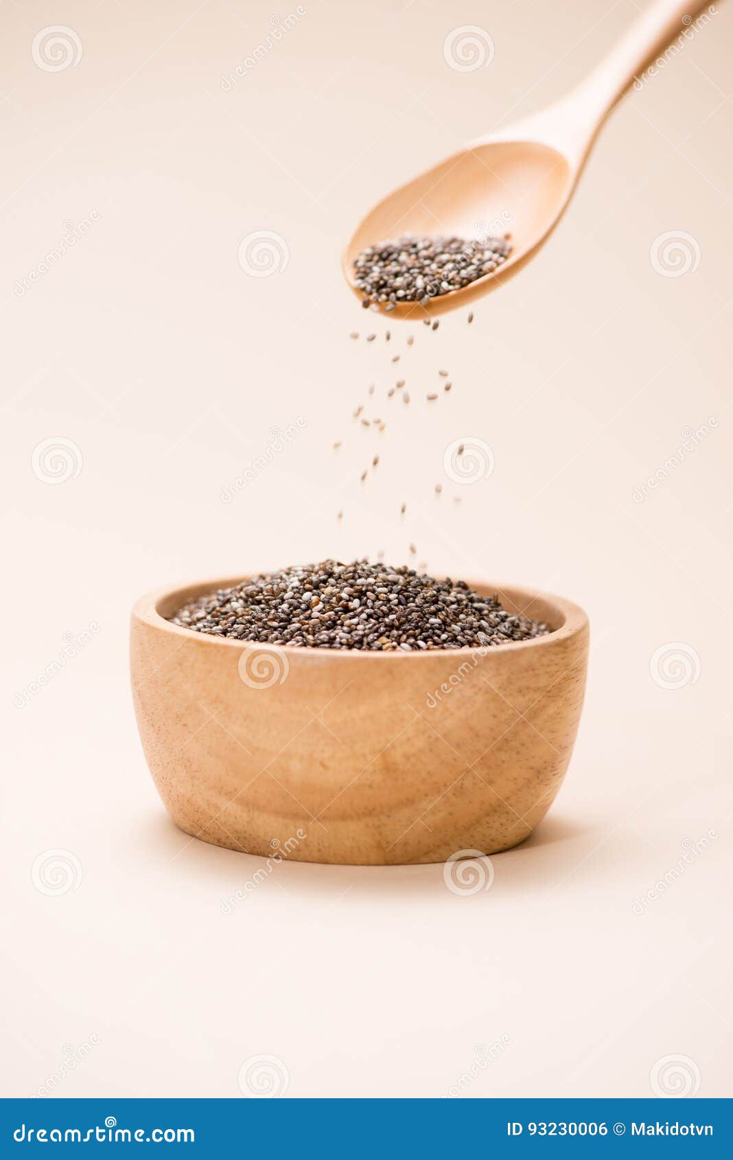 Close-up of Raw, Unprocessed, Dried Black Chia Seeds Stock Photo ...