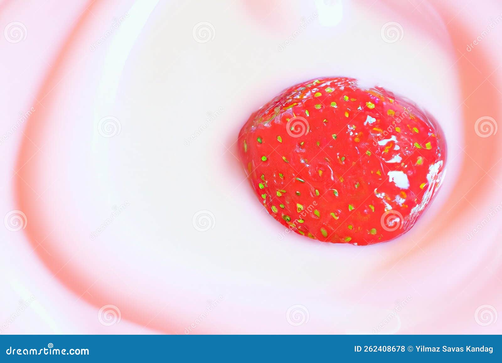 Close-up Ready-to-eat Strawberry Pudding Stock Photo - Image of cocoa ...