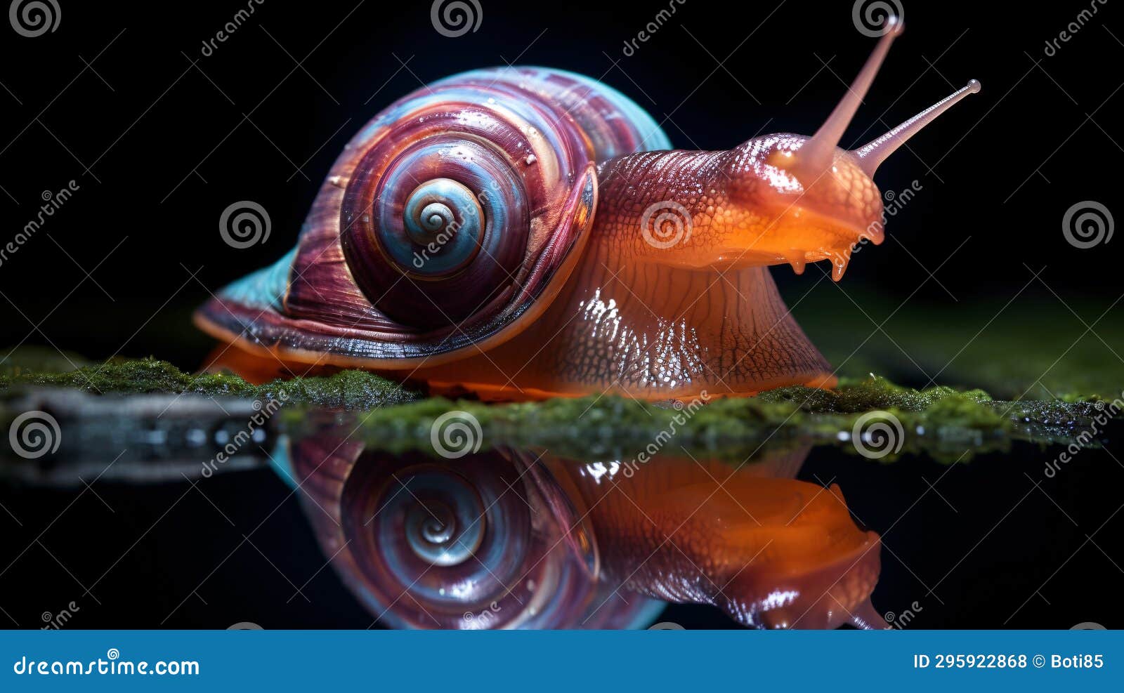 Realistic Looking Alien Lifeform Snail Creature Xenomorph with Dramatic ...