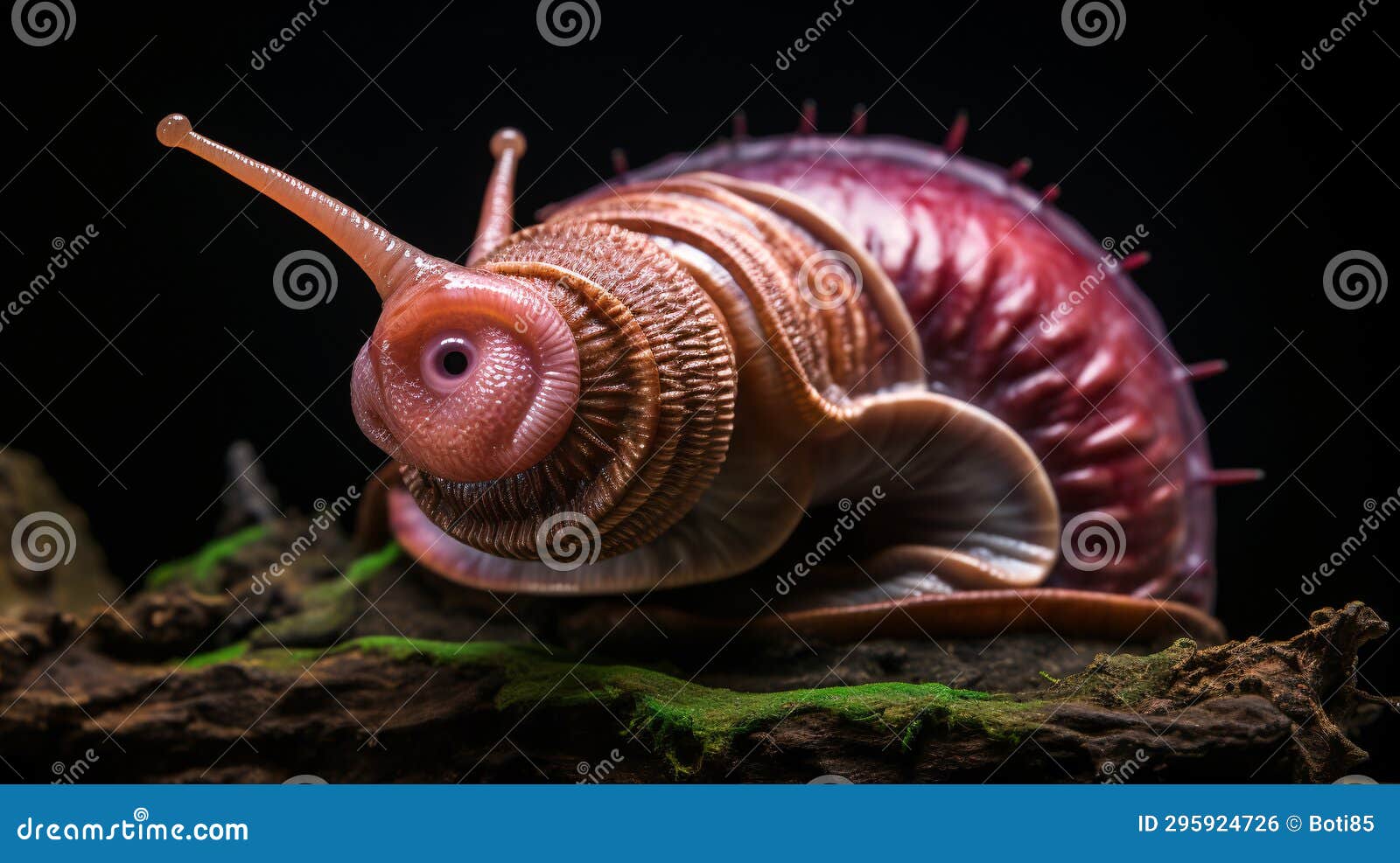 Realistic Looking Alien Lifeform Snail Creature Xenomorph with Dramatic ...