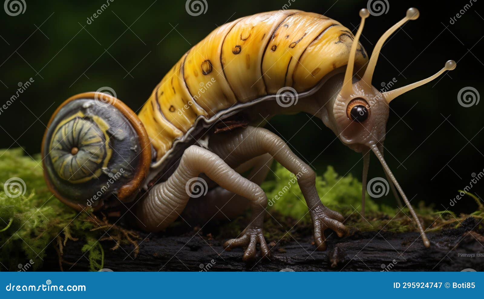 Realistic Looking Alien Lifeform Snail Creature Xenomorph with Dramatic ...